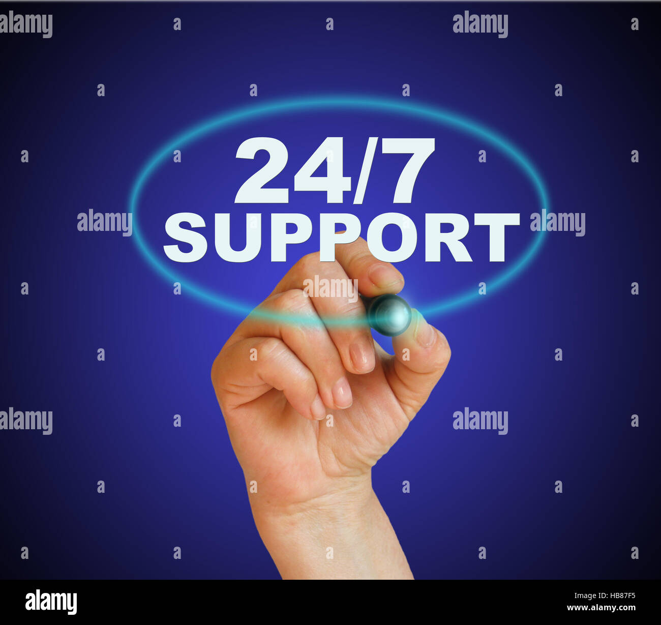24 7 information support hi-res stock photography and images - Alamy