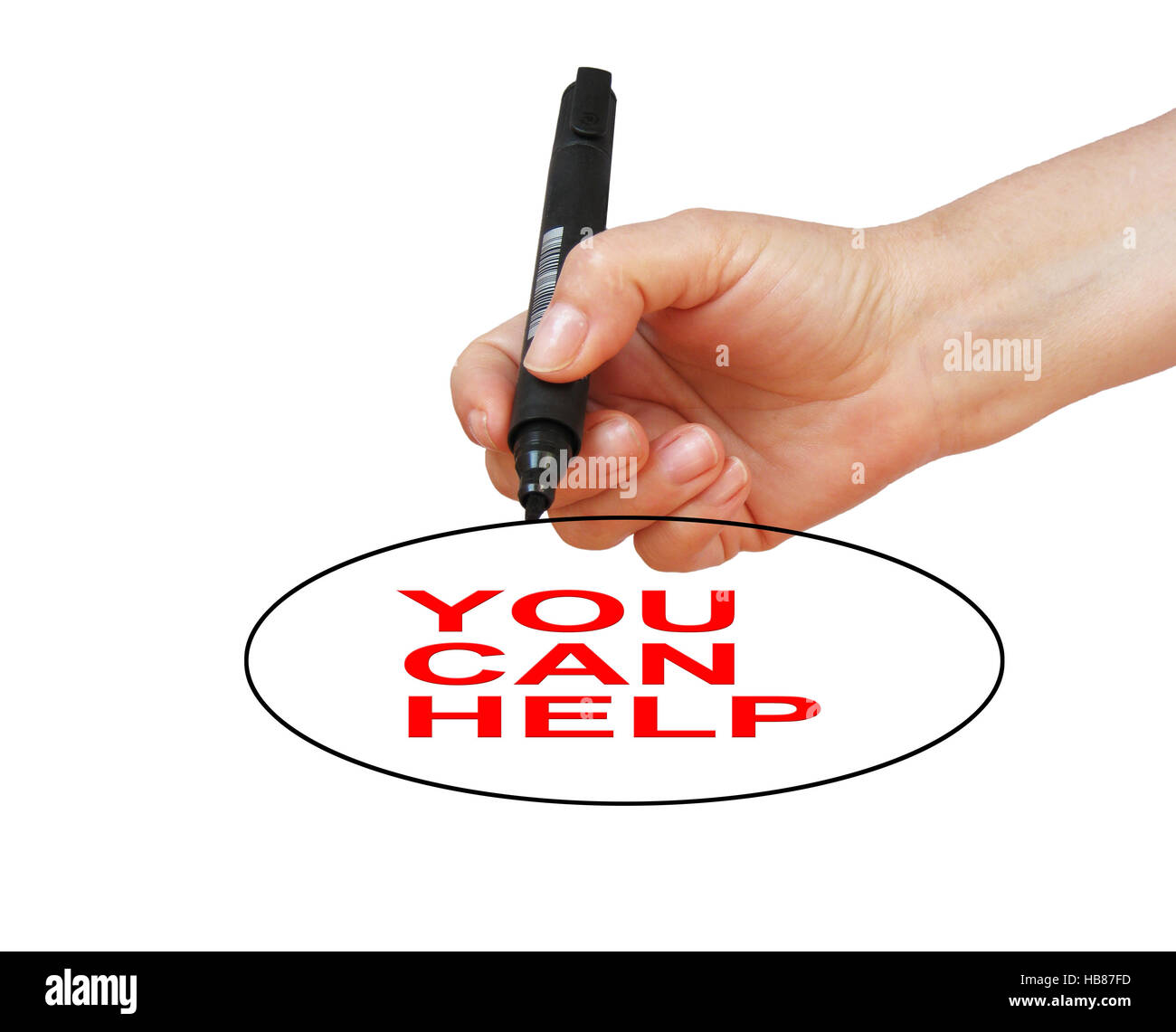 You Can Help Stock Photo - Alamy