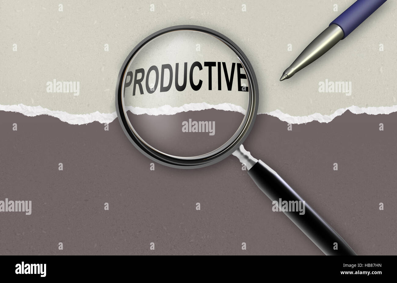 word Productive Stock Photo - Alamy