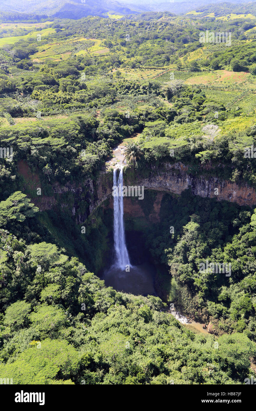 Chamarel falls in Mauritius, Cascade Chamarel Stock Photo - Alamy