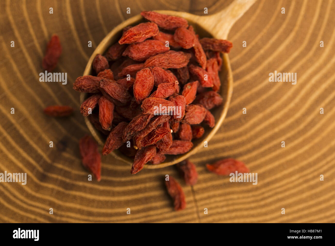 Portion of dried Goji Berries (also known as Wolfberry Stock Photo - Alamy