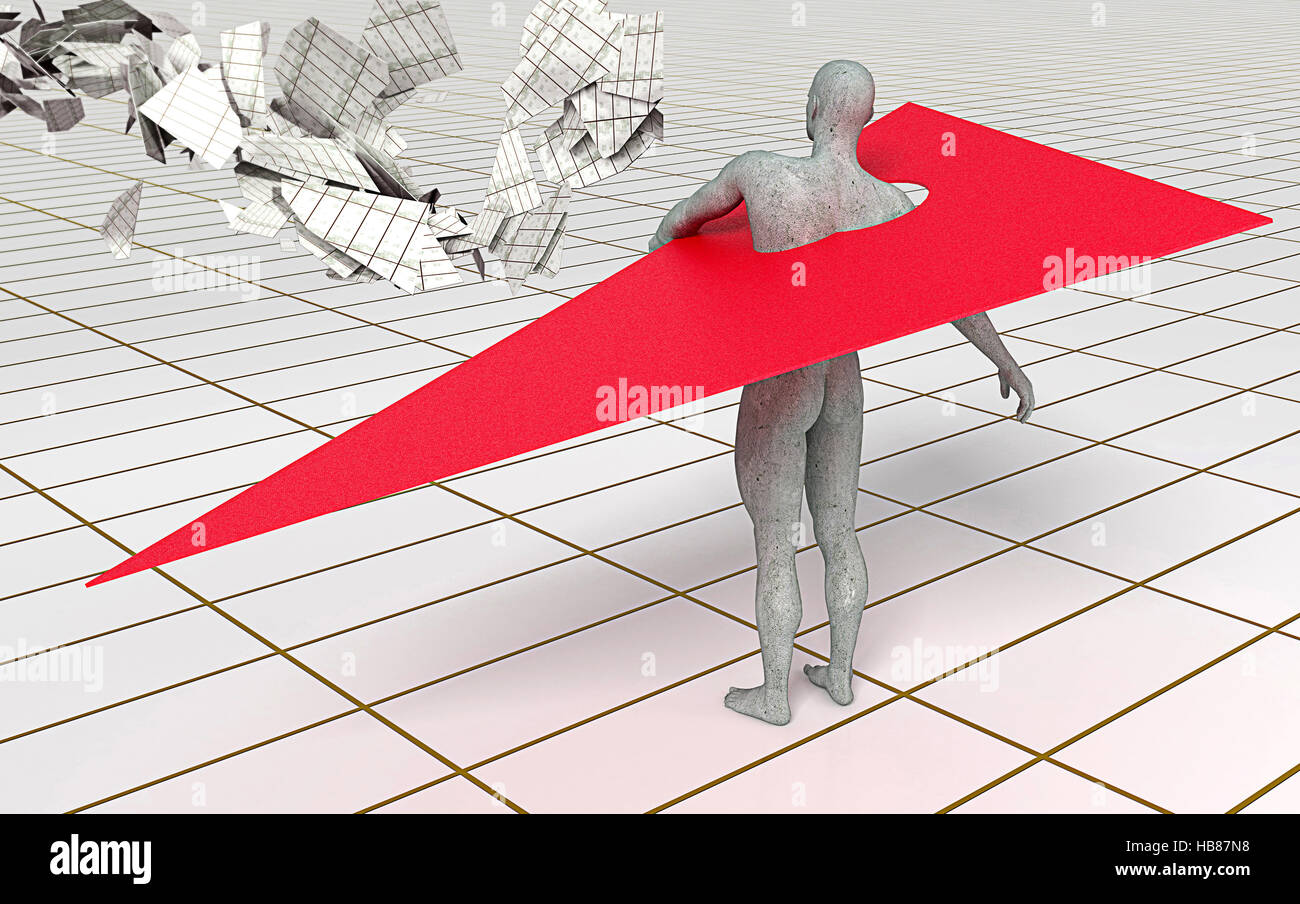 man with red wing Stock Photo - Alamy