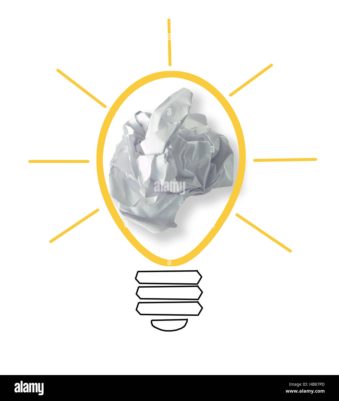 Sketch of idea concept with paper notes Stock Photo - Alamy