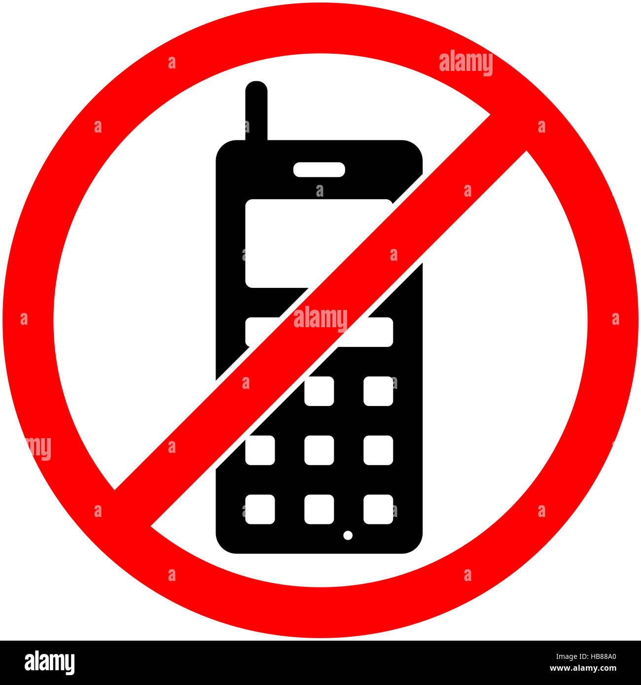 No phone, telephone prohibited symbol Stock Photo - Alamy