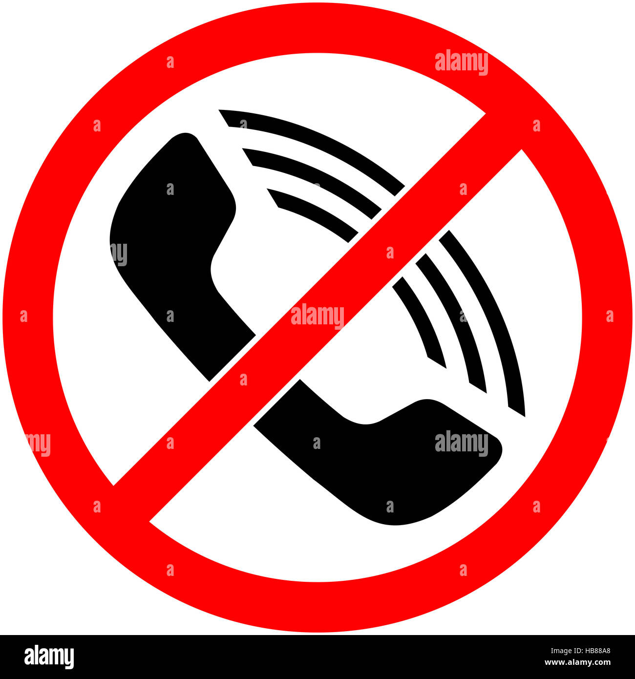 No phone, telephone prohibited symbol Stock Photo - Alamy