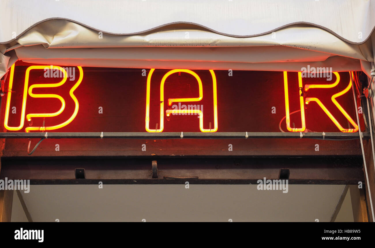 Red bar sign Stock Photo - Alamy