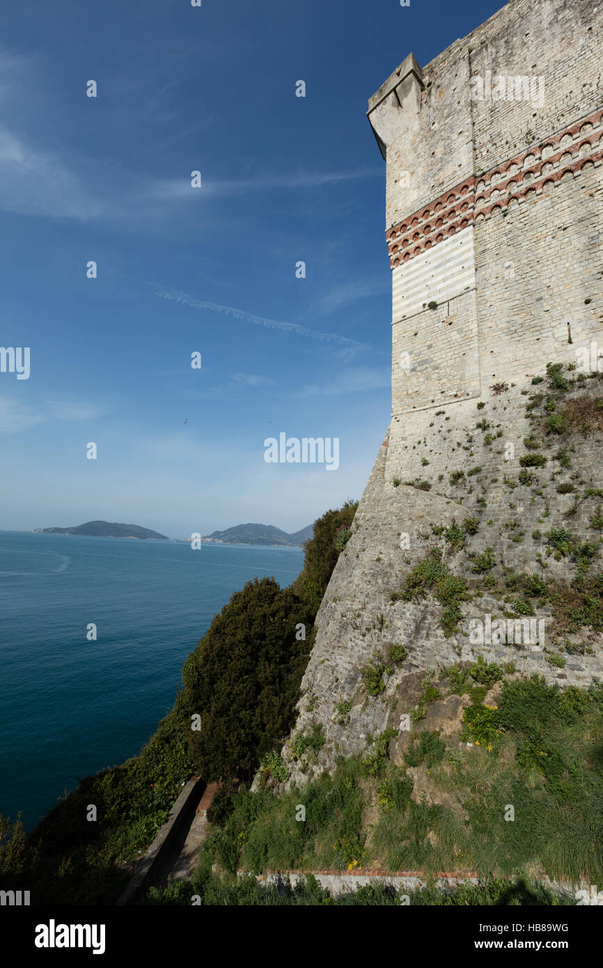 The castle of Lerici Stock Photo - Alamy