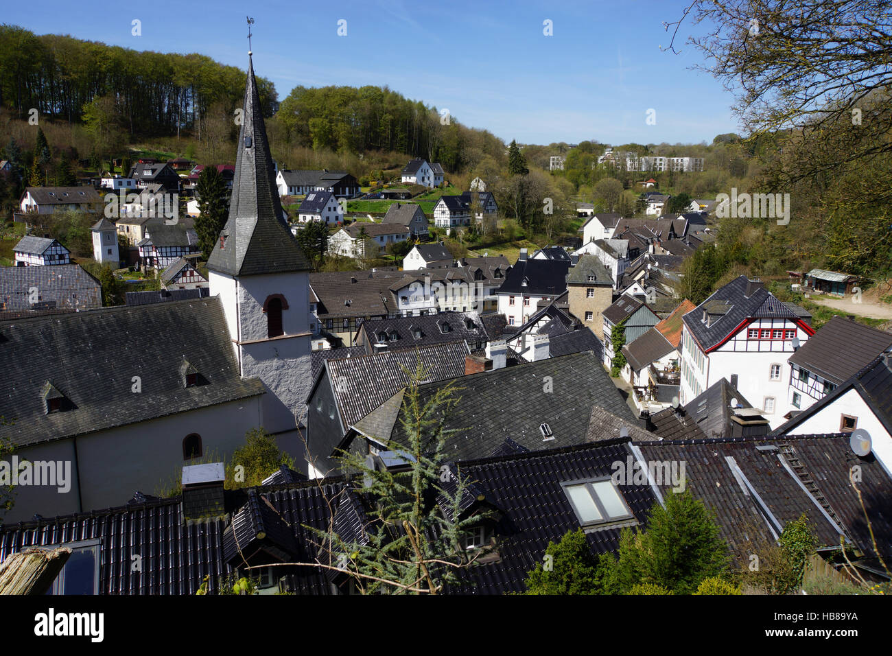 historic center of Blankenheim Stock Photo - Alamy