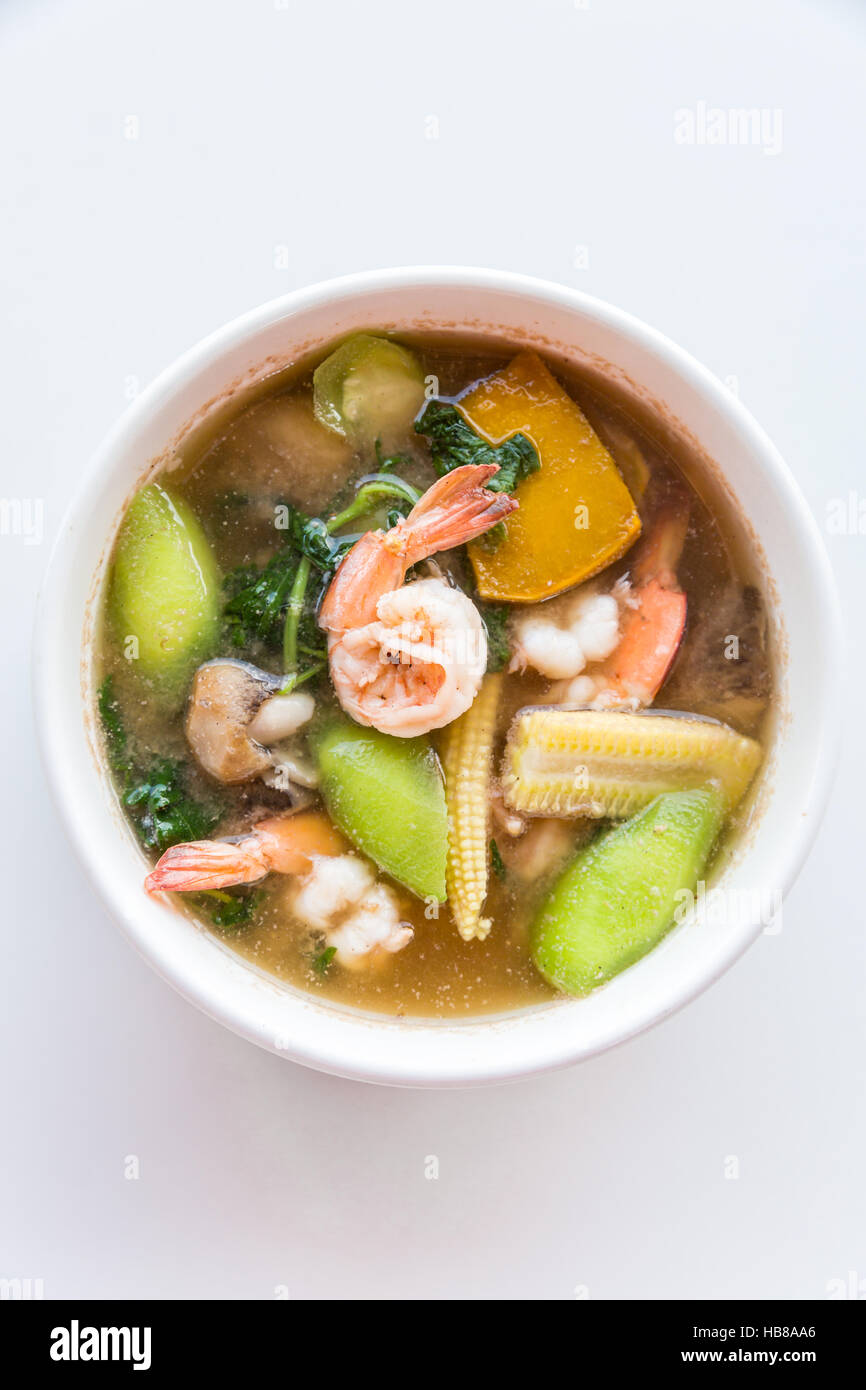 Mixed Vegetable Soup Stock Photo - Alamy