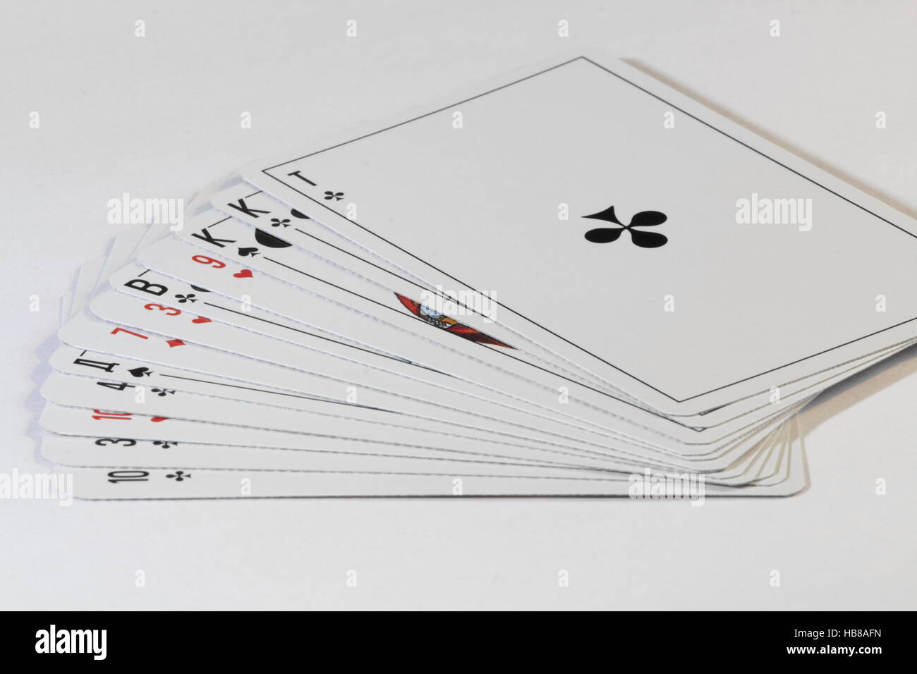 playing cards fanned out Stock Photo - Alamy