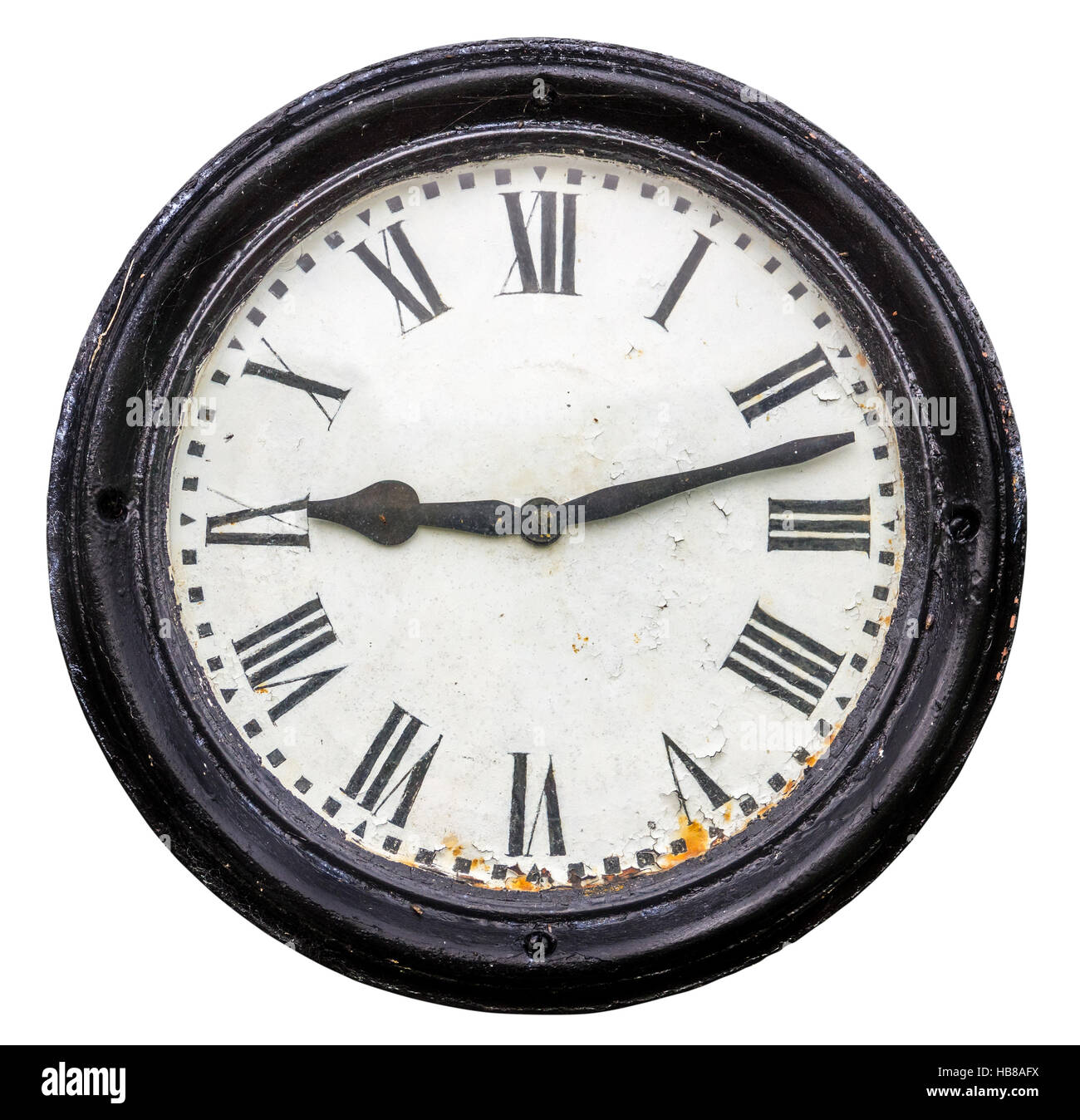 Vintage clock roman numerals hi-res stock photography and images - Alamy
