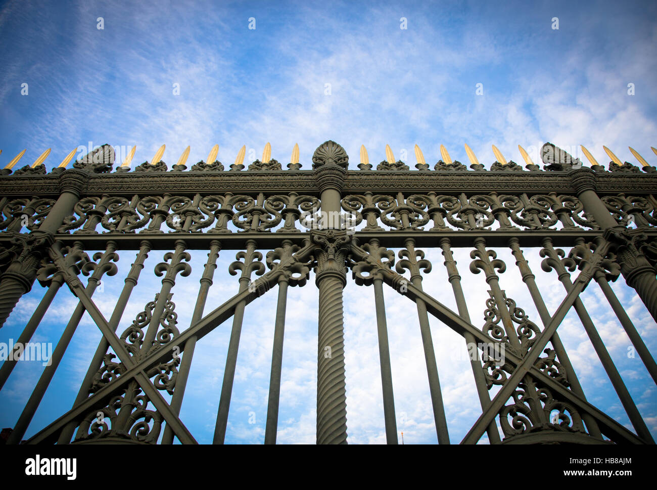 Royal Palace gate detail Stock Photo - Alamy