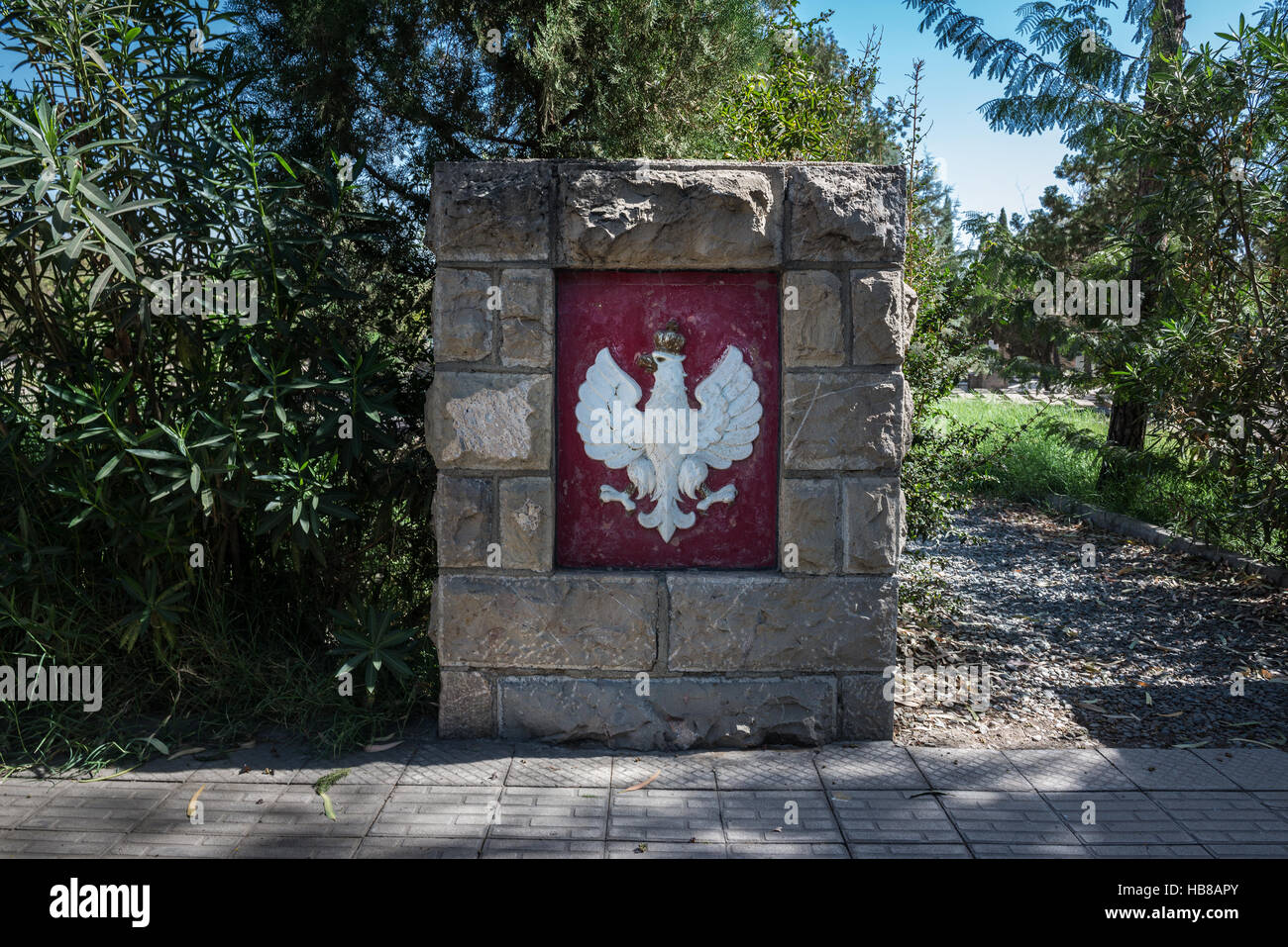 Doulab Cemetery, part with Polish graves in Tehran, capital of Iran ...
