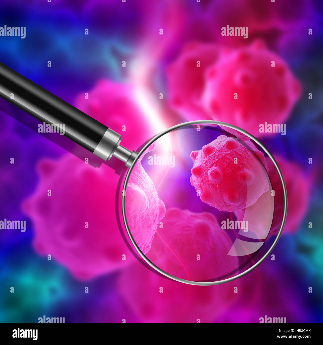 Virus and bacterium Stock Photo - Alamy