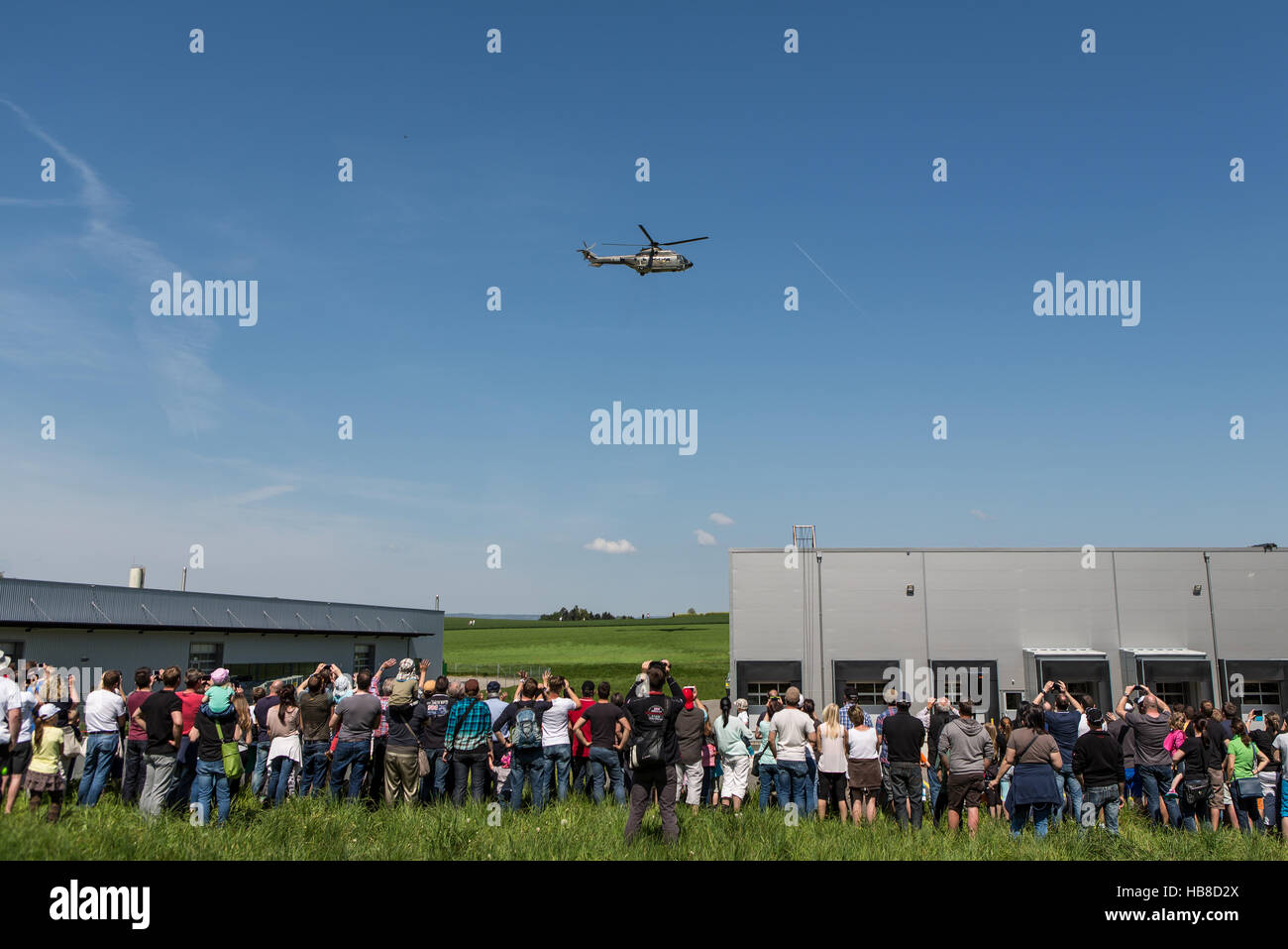 Super Puma Display the Swiss Air Force Stock Photo - Alamy