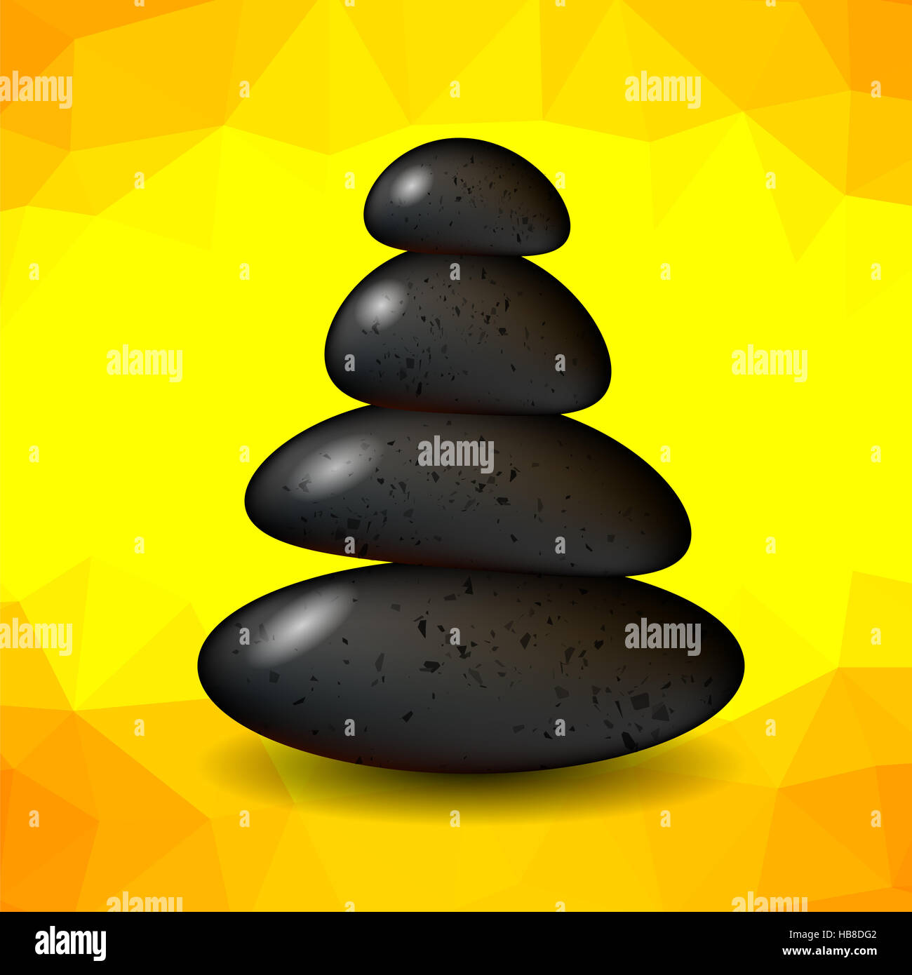 Yellow Polygonal Spa Background Stock Photo - Alamy