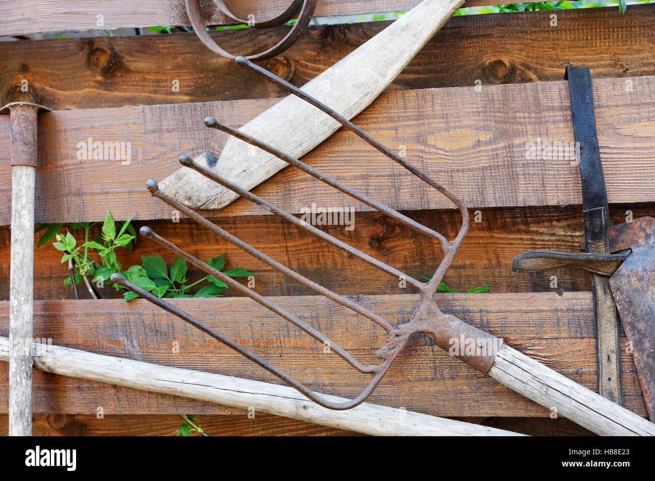 Old farming tools hi-res stock photography and images - Alamy