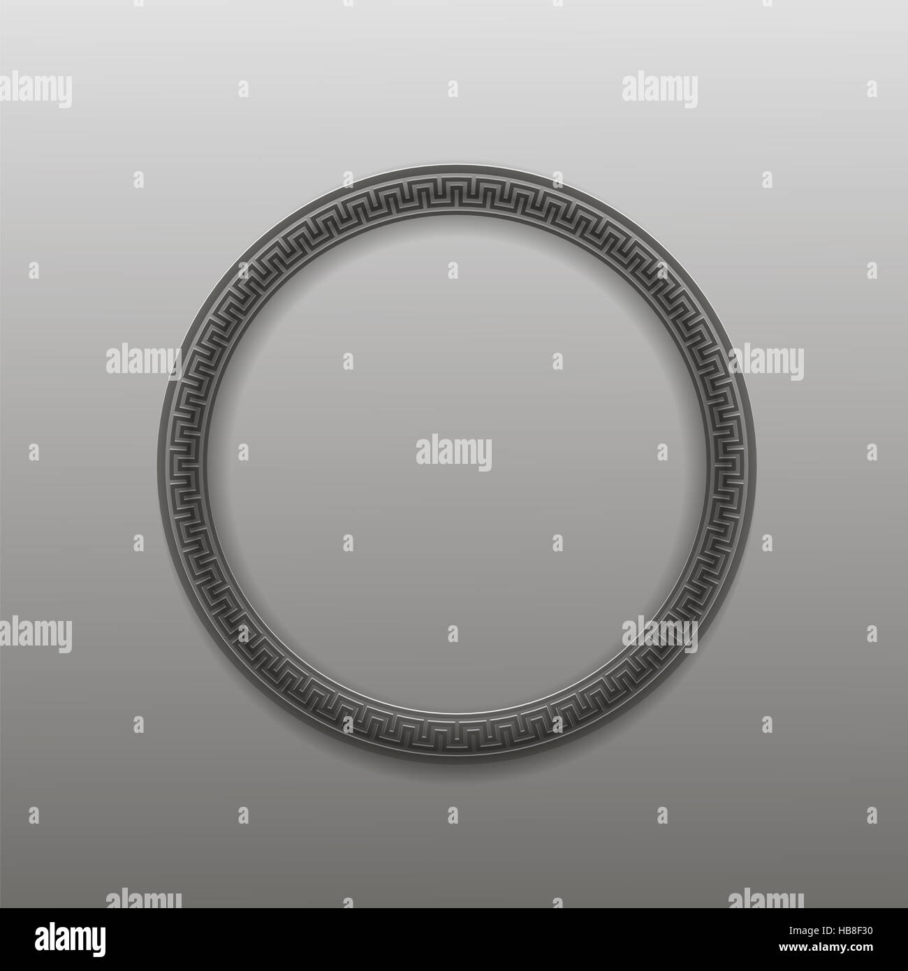 Greek circle frame design hi-res stock photography and images - Alamy