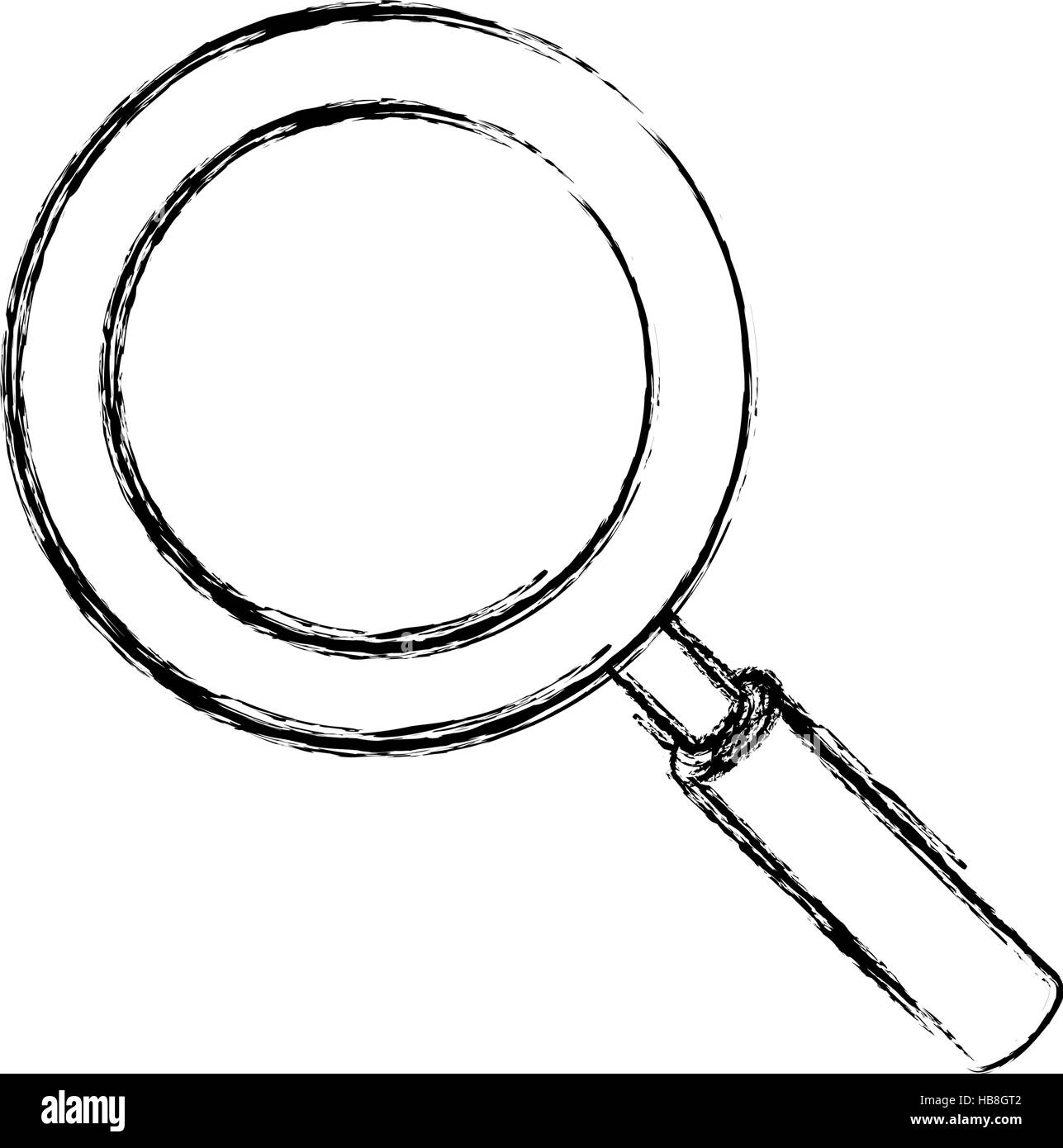 Lupe tool icon. Search magnifying glass zoom and lens heme. Isolated ...