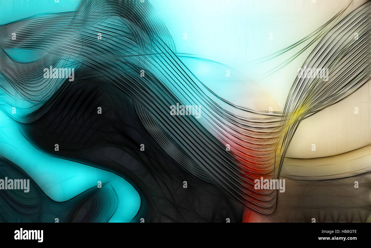 Color full abstract cables line Stock Photo - Alamy