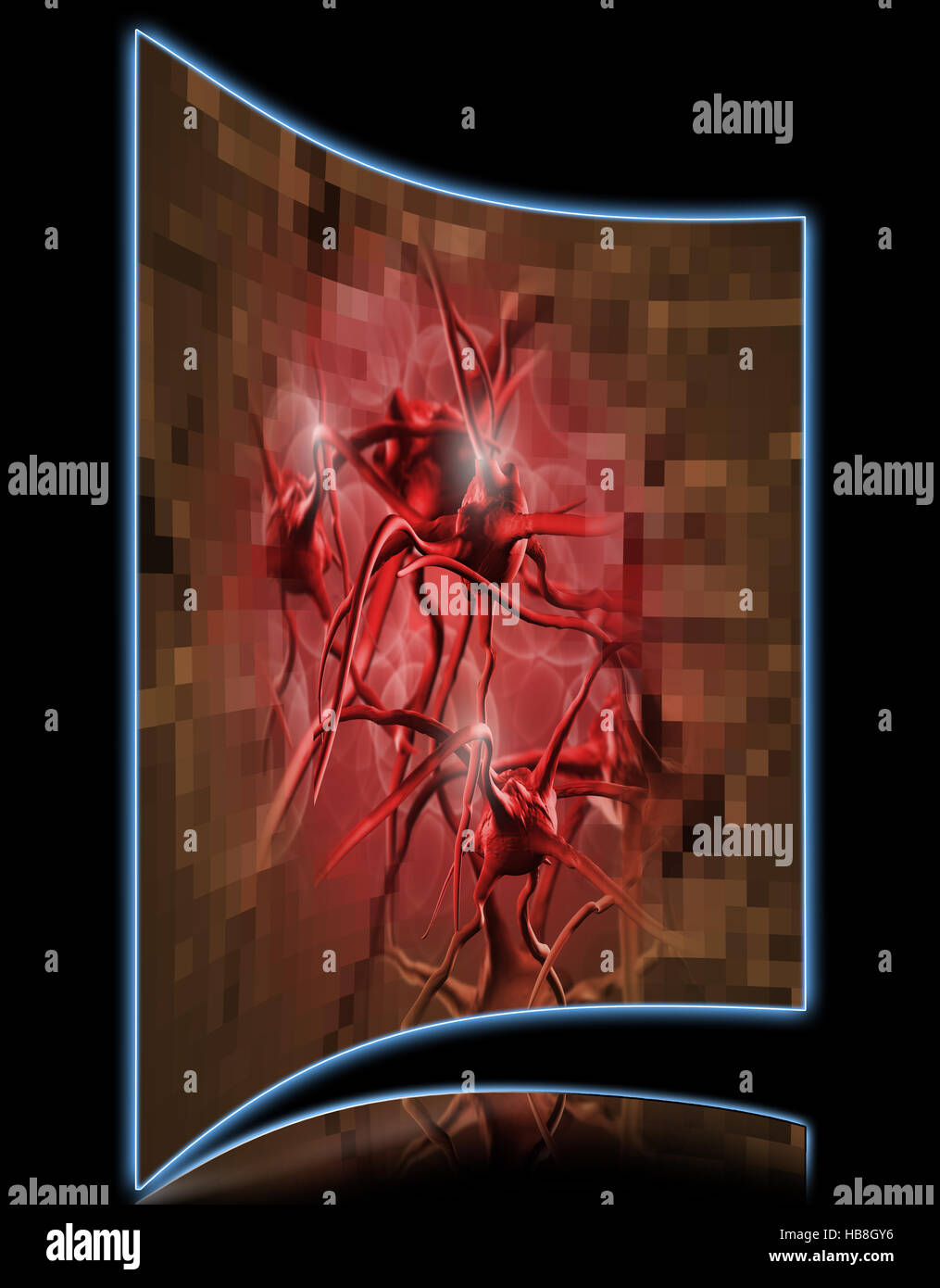 Cancer cell pixelated hi-res stock photography and images - Alamy