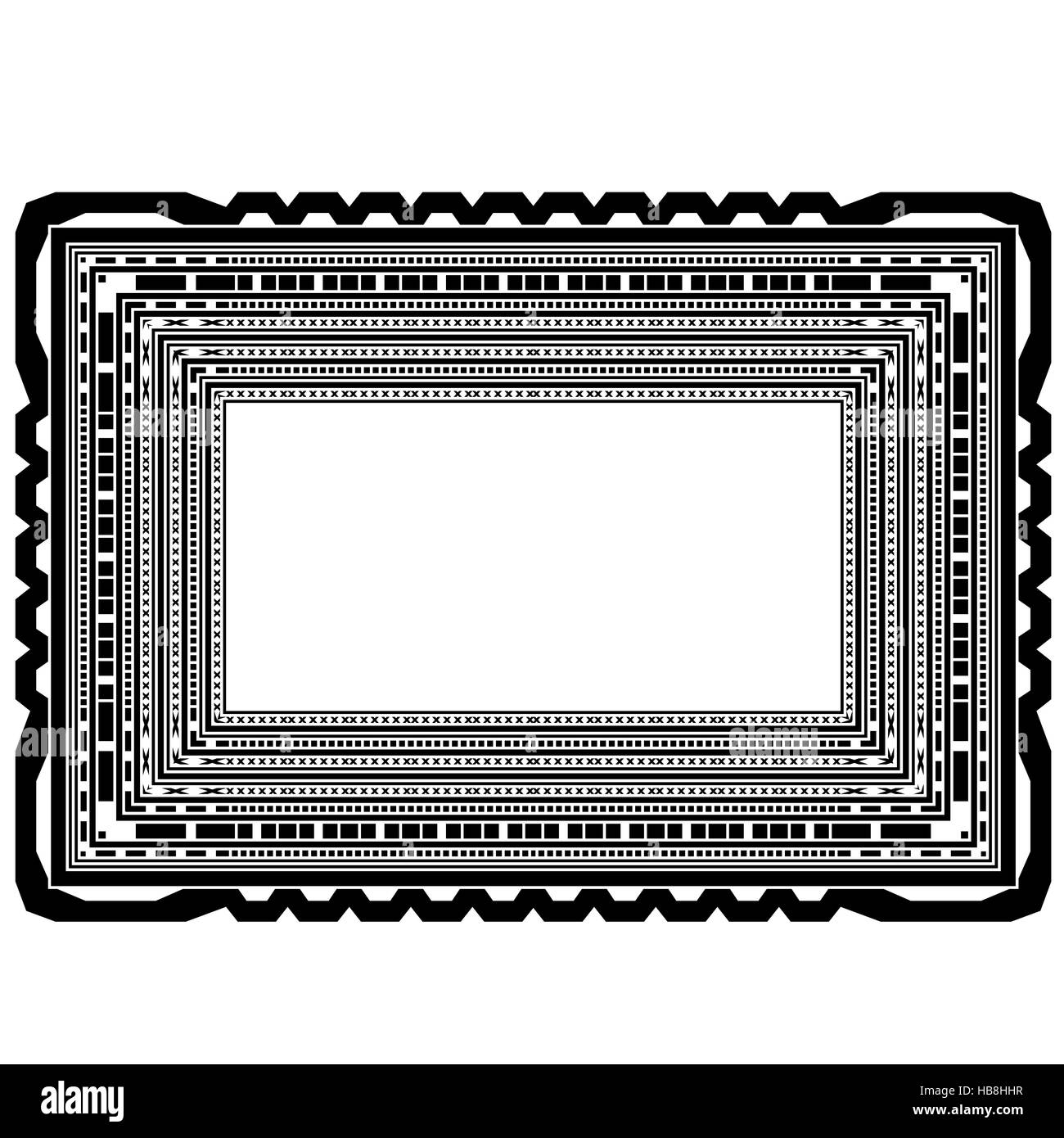 Rectangular Decorative Frame Stock Photo - Alamy