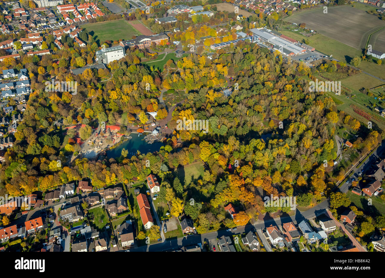 Aerial view, Maximilian Hamm, former regional garden-exhibition ...