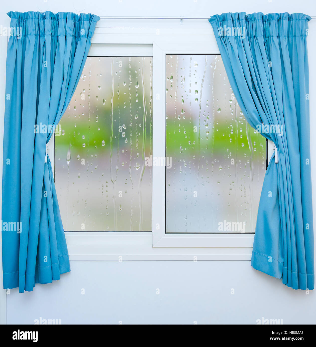 Rainy day window house hi-res stock photography and images - Alamy