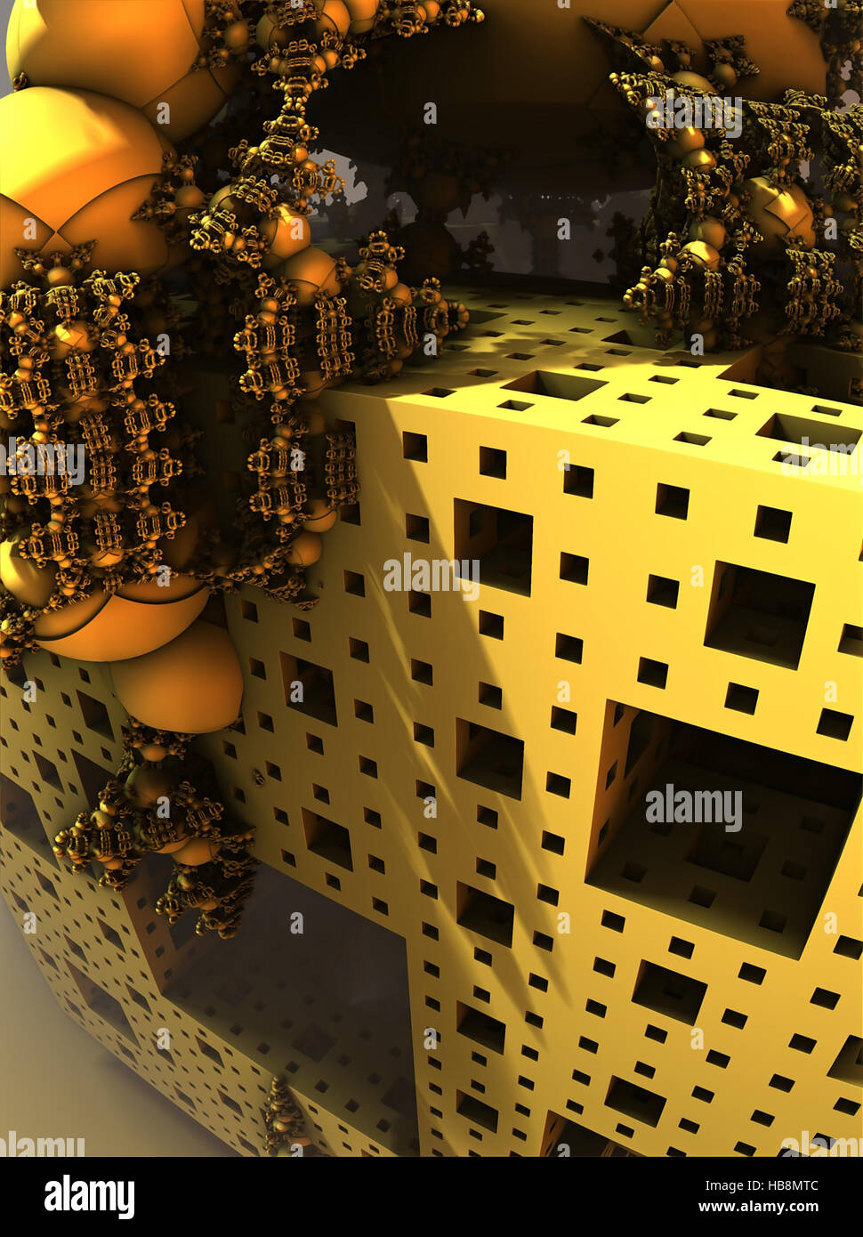 abstract geometric composition made in 3d software Stock Photo - Alamy