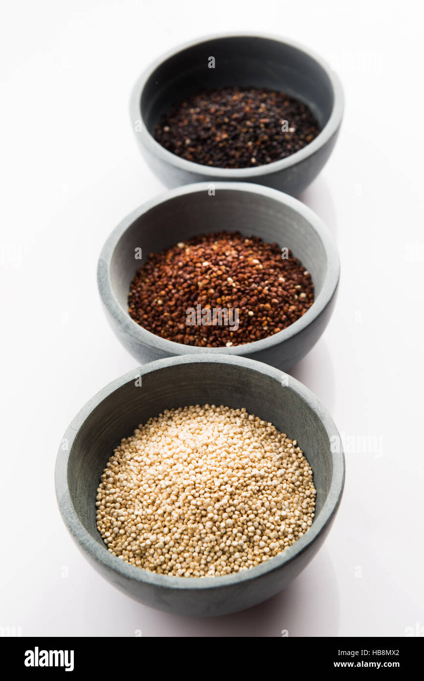 Quinoa grain on white background Stock Photo - Alamy
