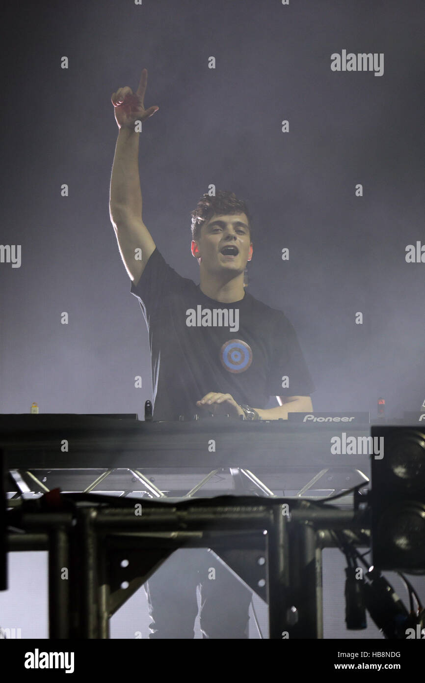 DJ Martin Garrix on stage at Capital's Jingle Bell Ball with Coca-Cola ...