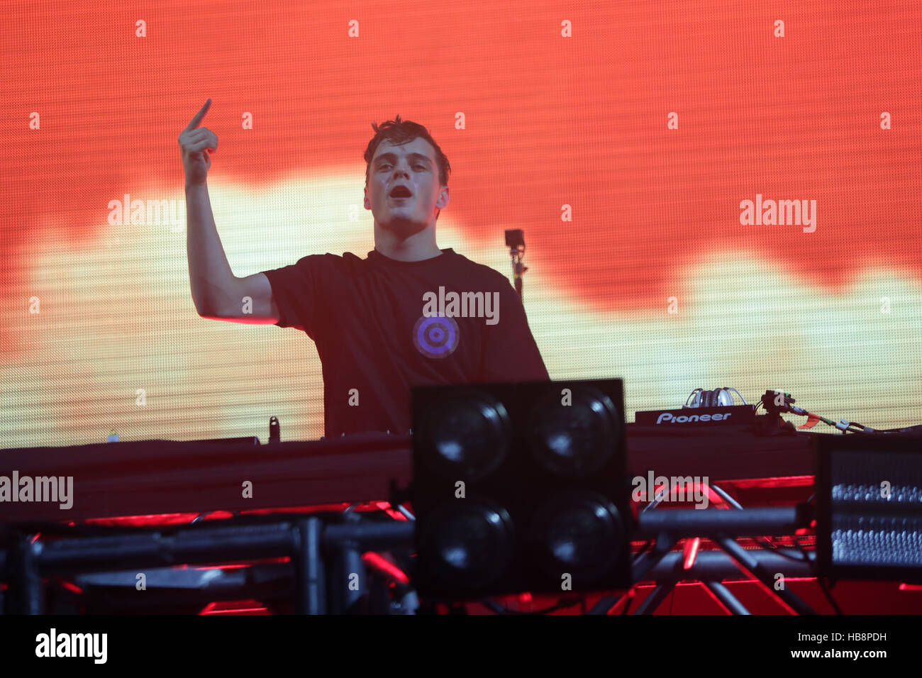 DJ Martin Garrix on stage at Capital's Jingle Bell Ball with Coca-Cola ...