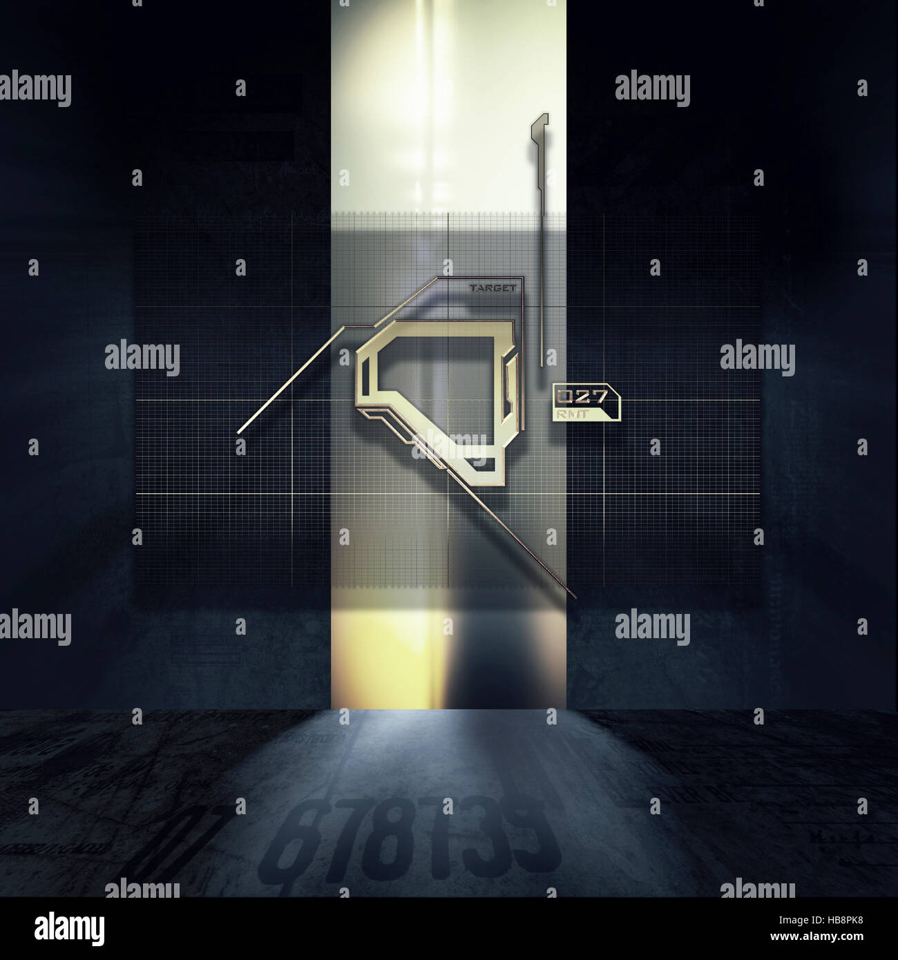 Background with technical elements Stock Photo - Alamy