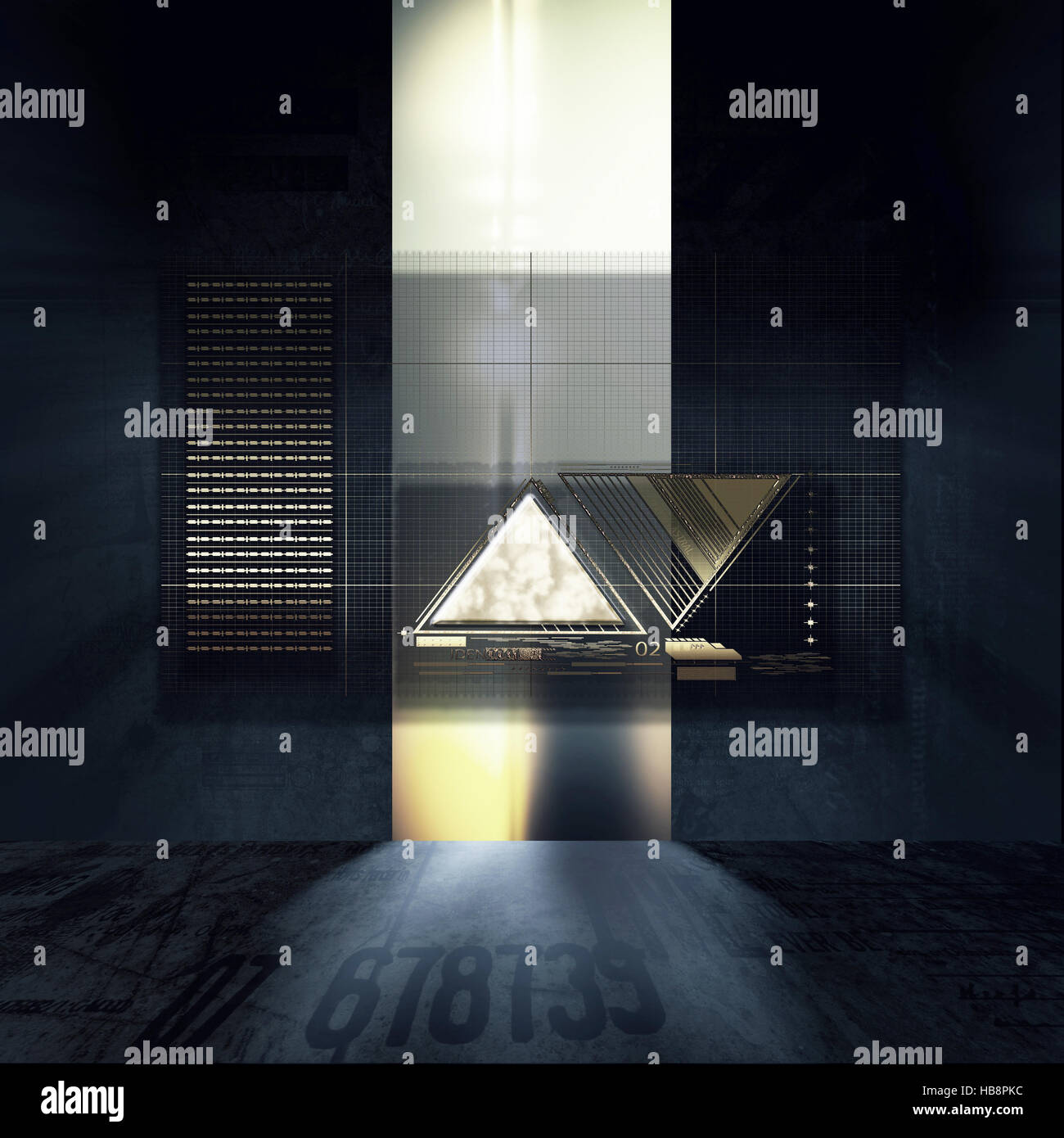 Background with technical elements Stock Photo - Alamy