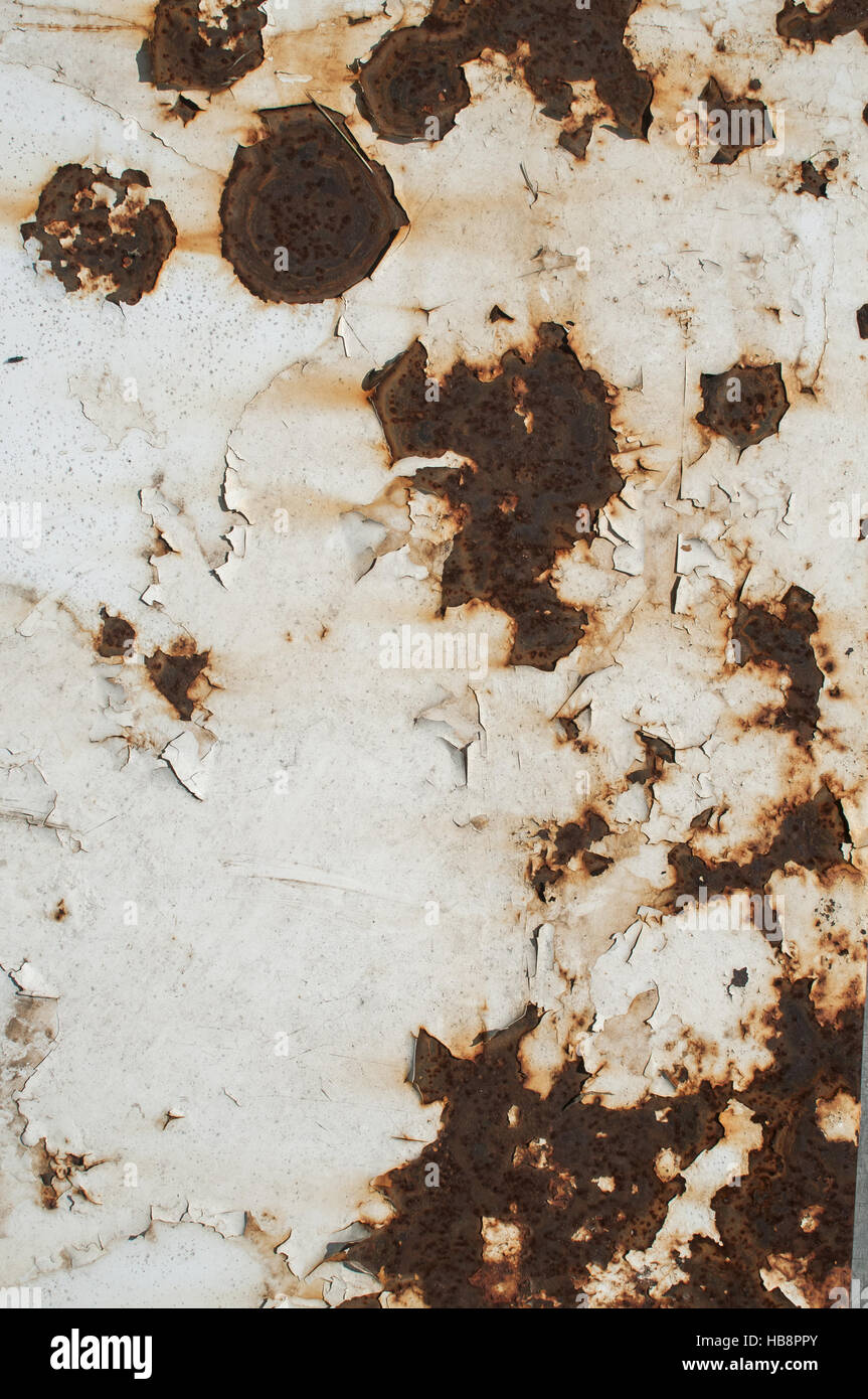 Weathered painted metal surface Stock Photo - Alamy