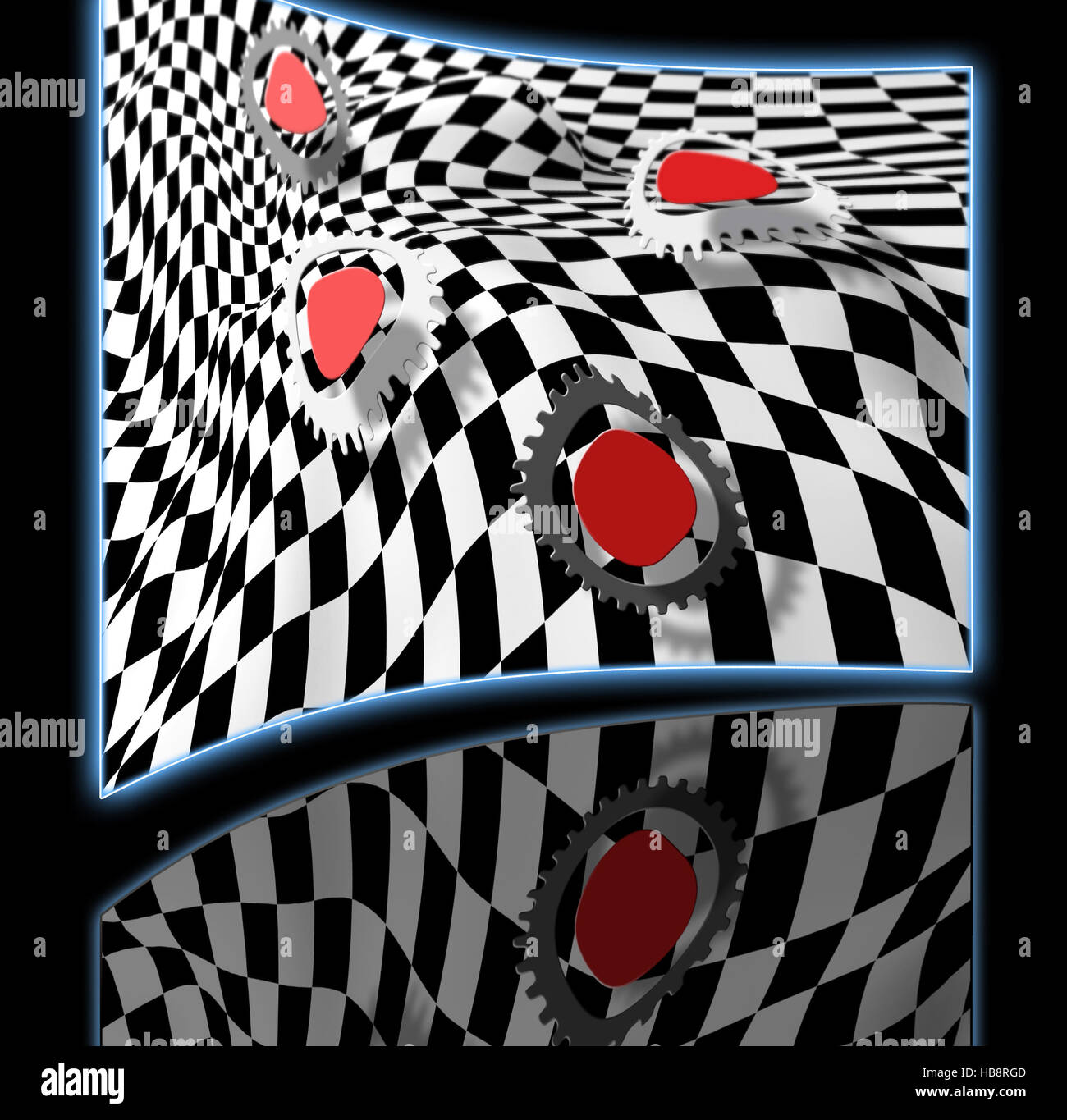 Checkered texture 3d background hi-res stock photography and images - Alamy