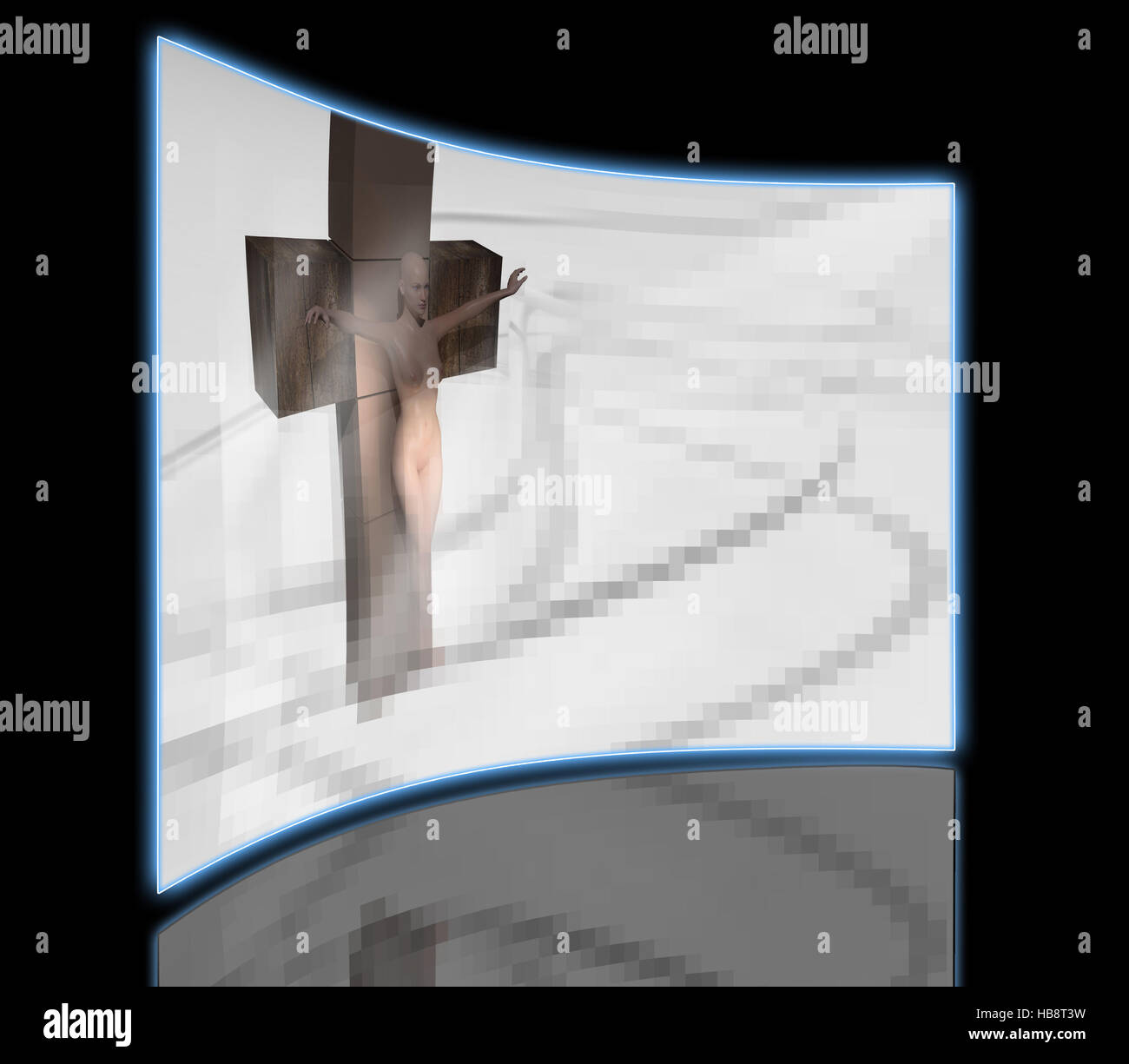 Woman crucified hi-res stock photography and images - Alamy