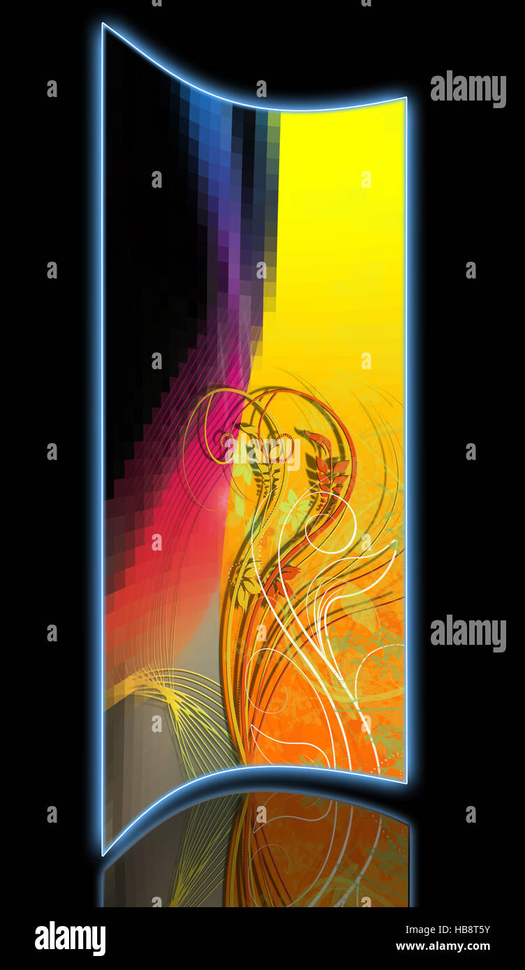 Art floral drawing in red Stock Photo - Alamy