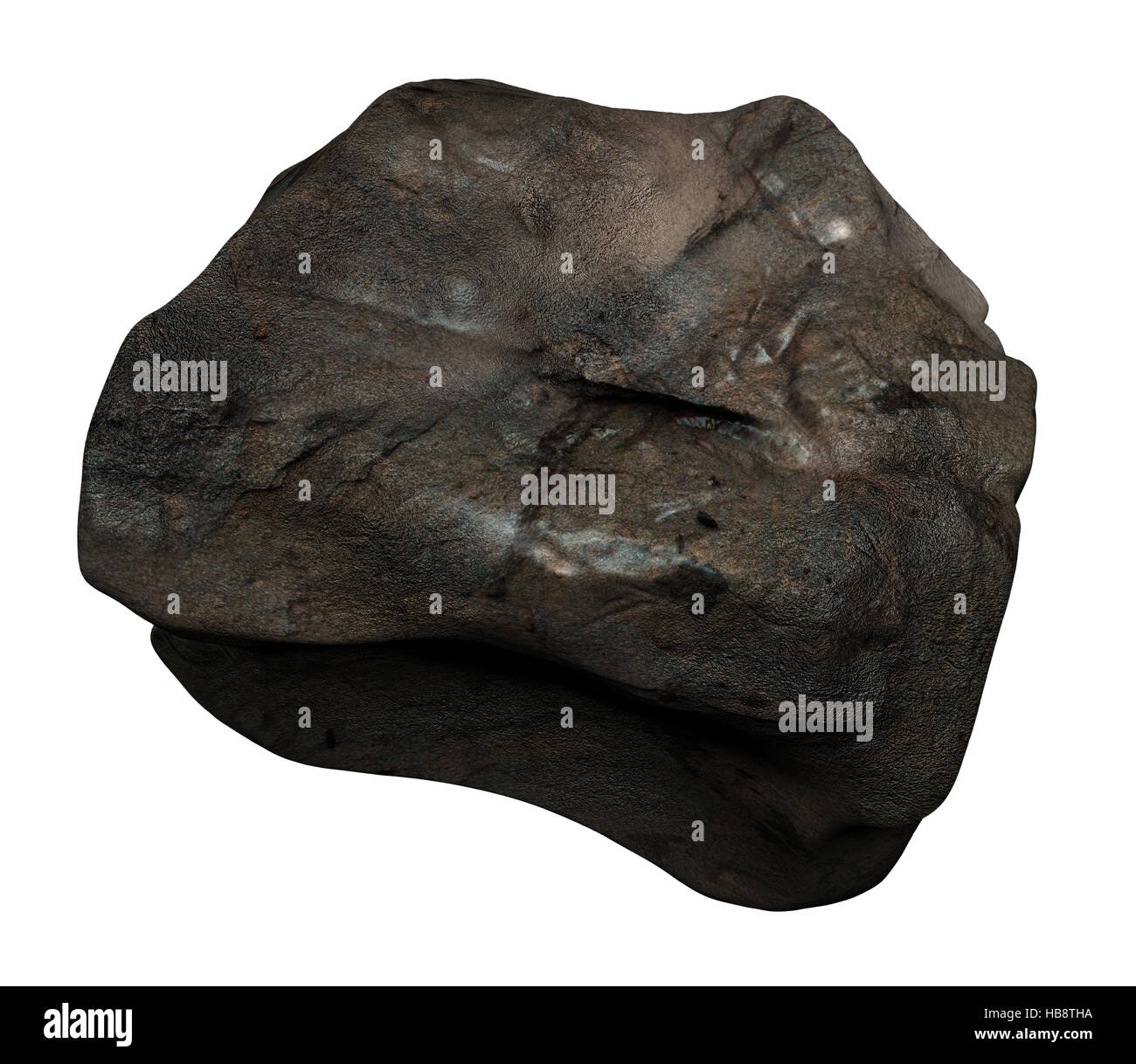 Rock isolated on white Stock Photo - Alamy