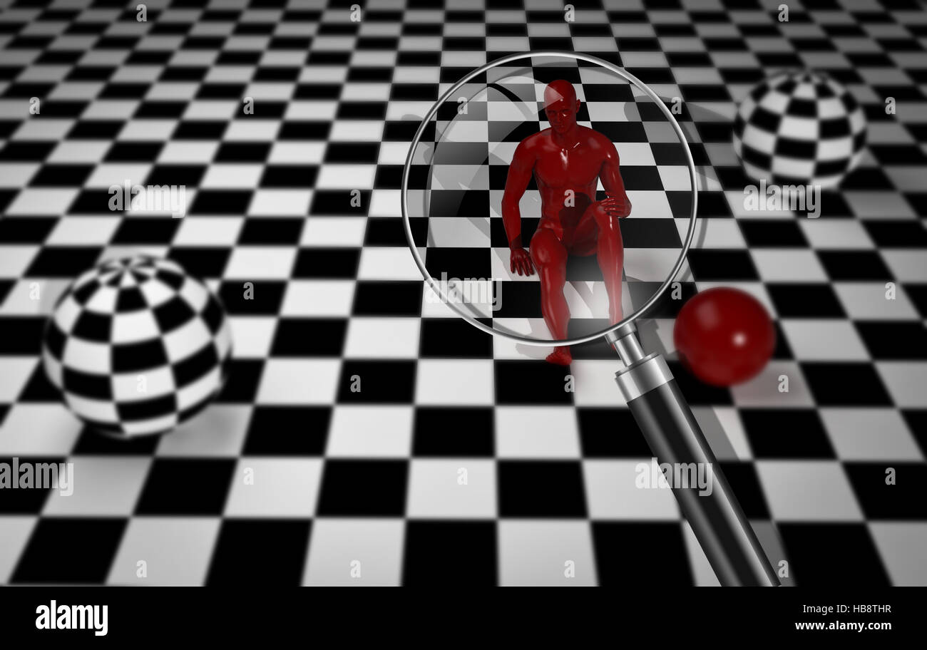 Checkered art composition Stock Photo - Alamy