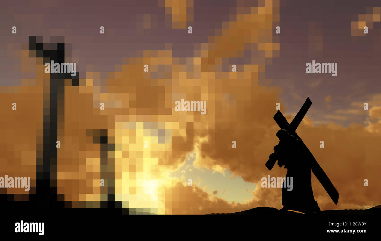 Carrying the Cross Stock Photo - Alamy
