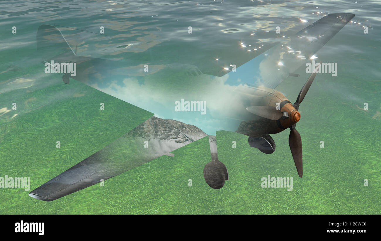 Double exposure water sky hi-res stock photography and images - Alamy