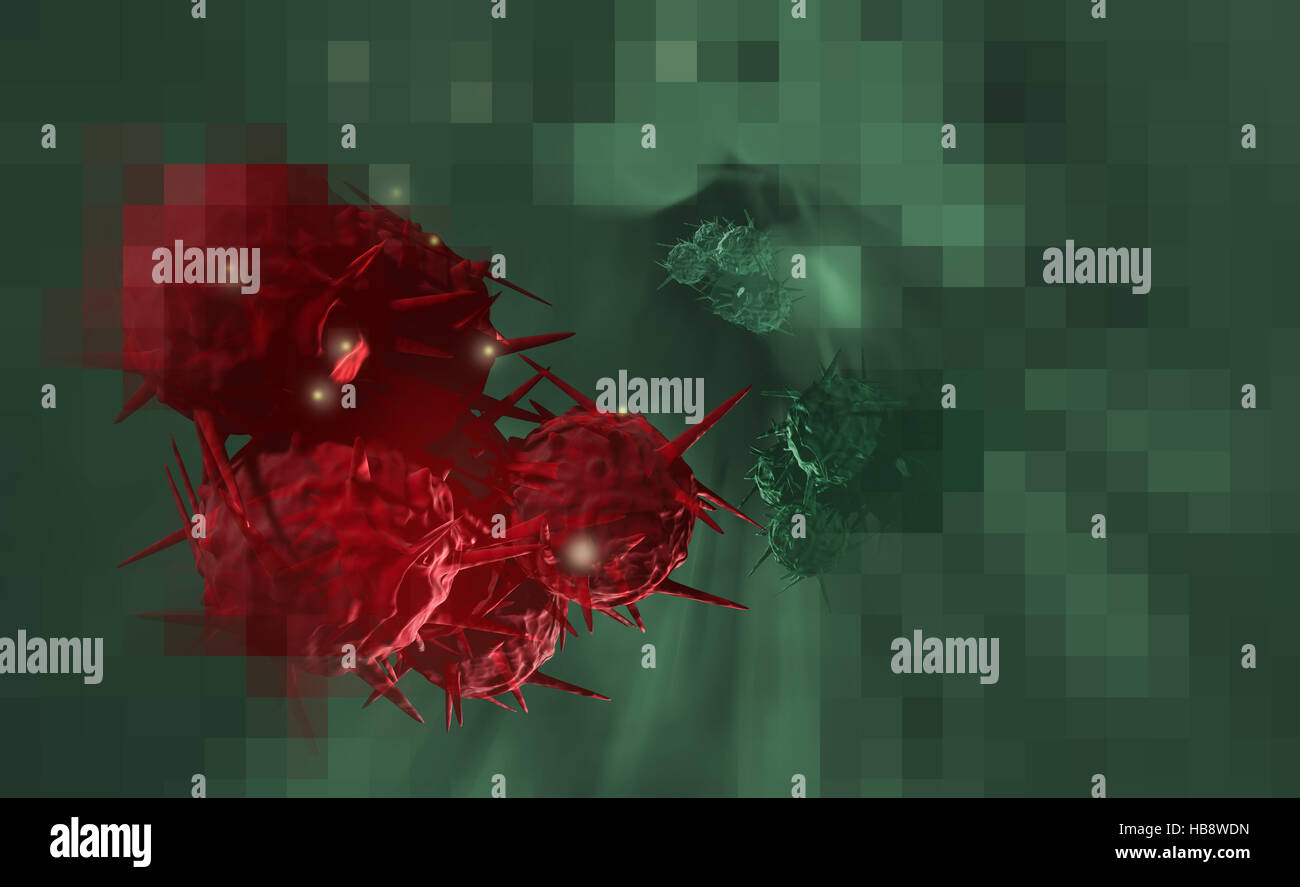 cancer cell pixelated Stock Photo - Alamy
