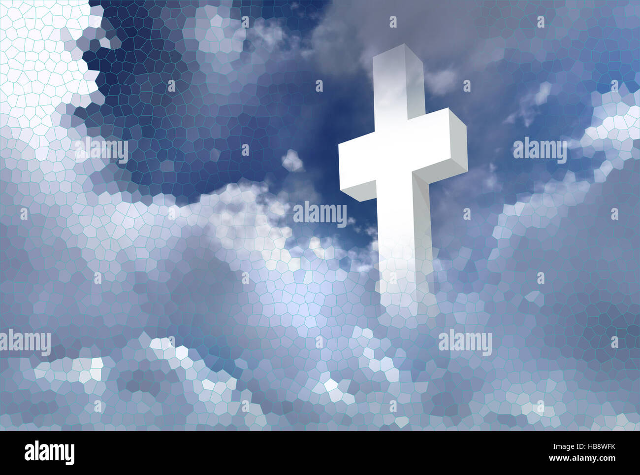white christian cross Stock Photo - Alamy