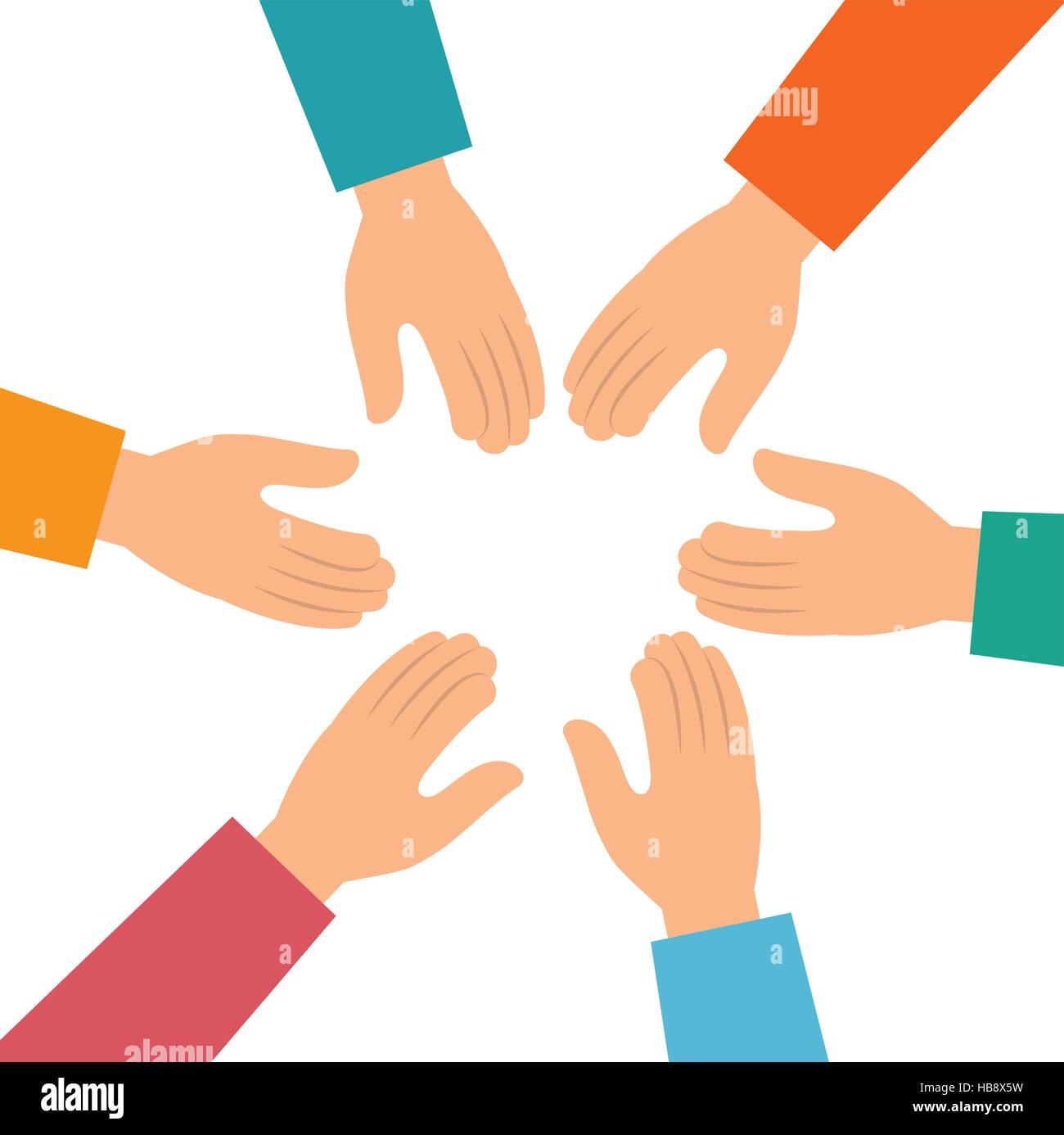 negotiation team work flat icons vector illustration design Stock ...