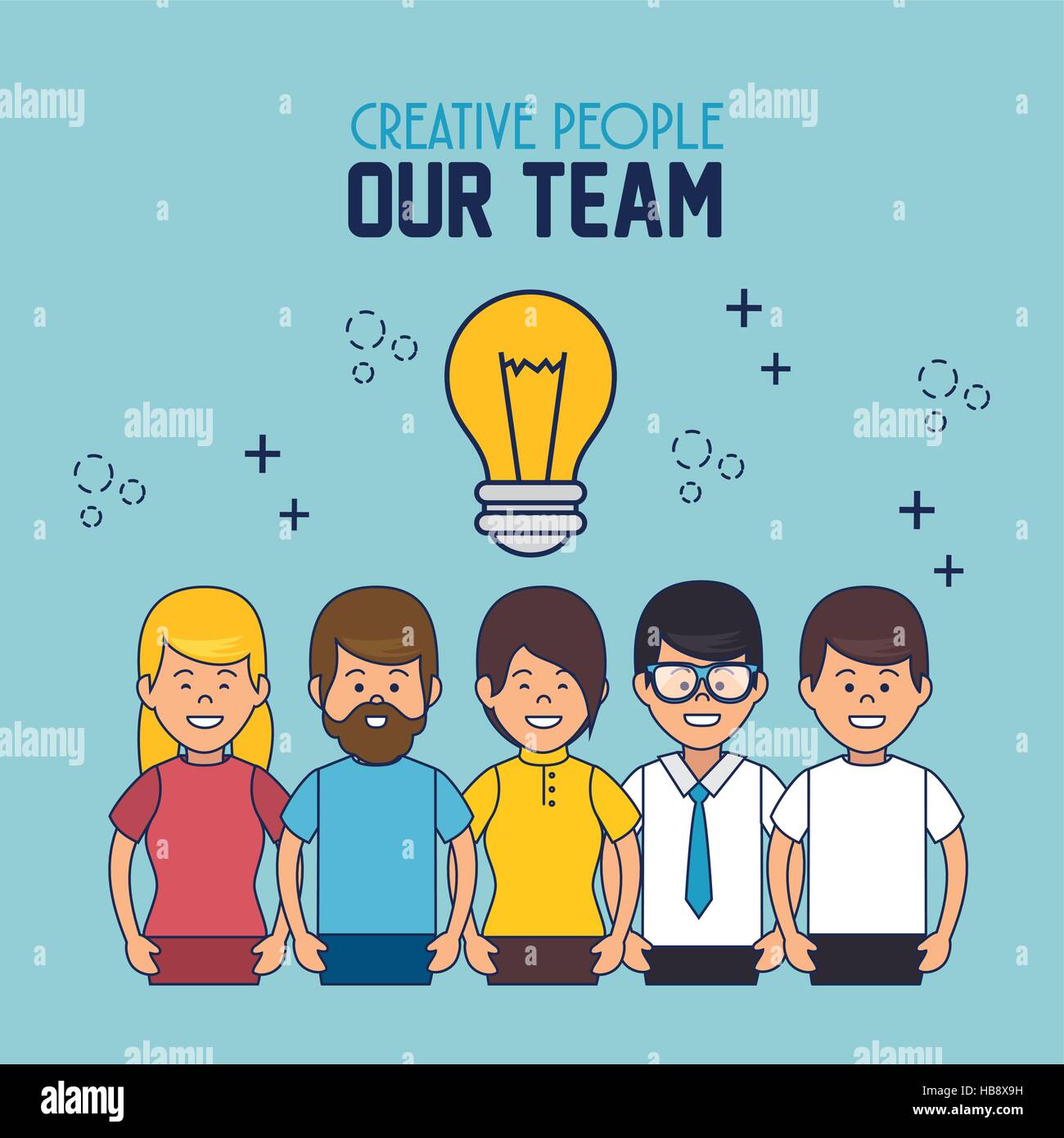 creative people our team vector illustration design Stock Vector Image ...