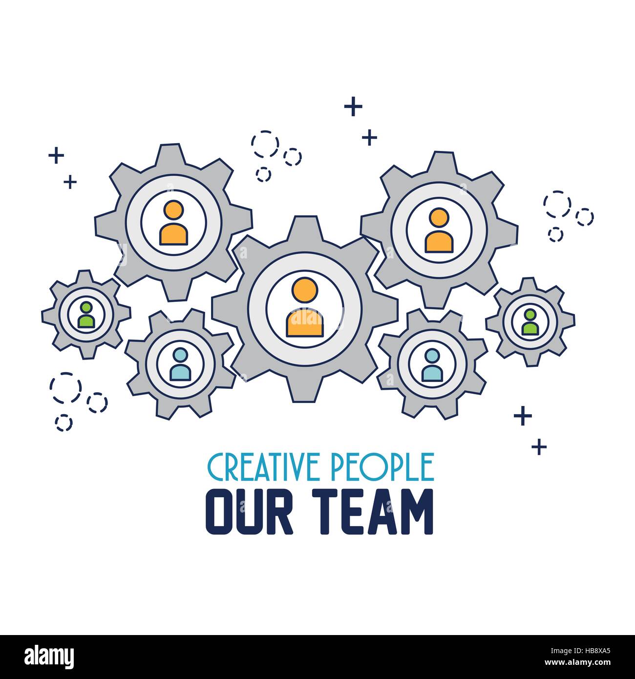 creative people our team vector illustration design Stock Vector Image ...