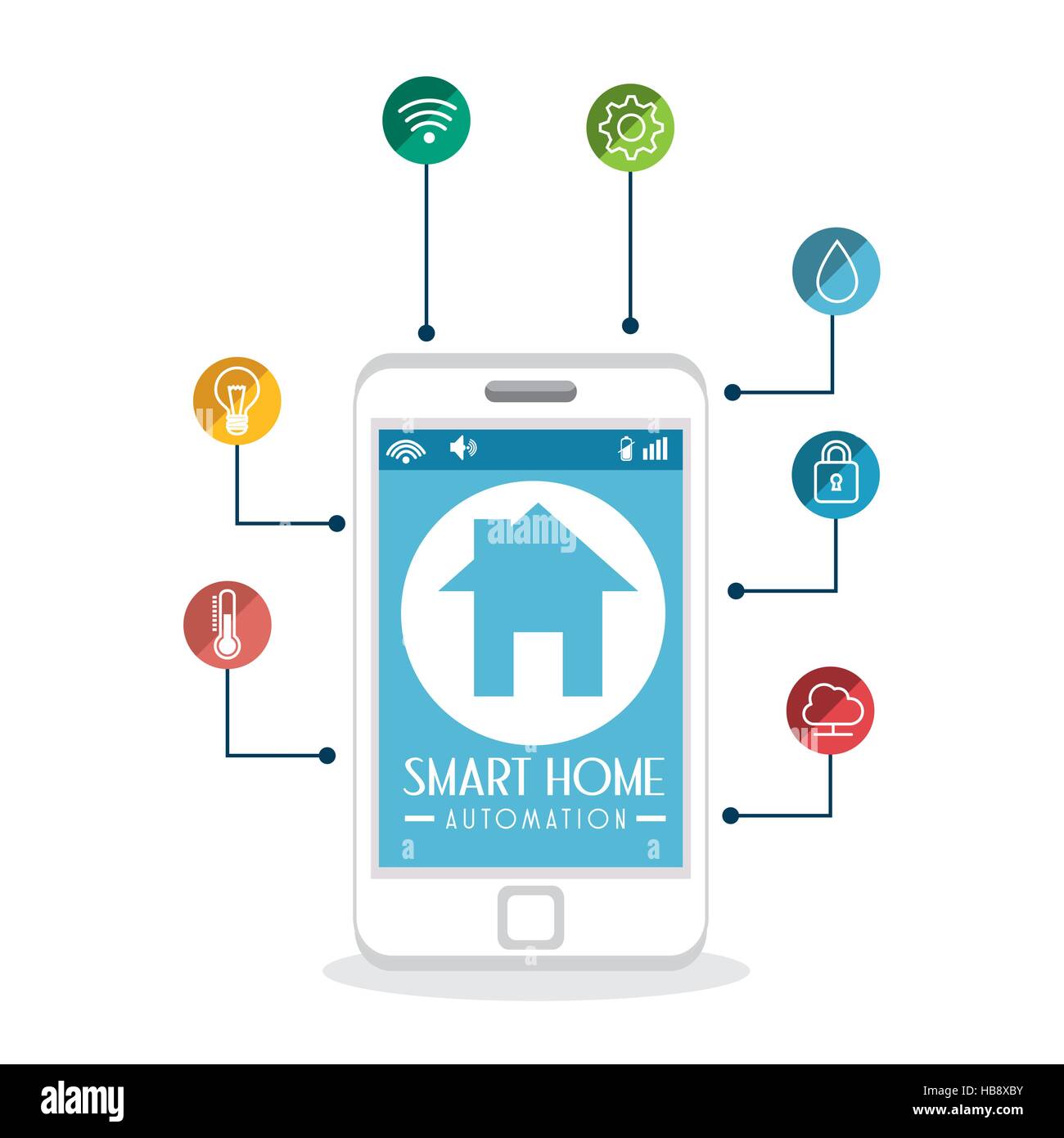 smart home technology icon vector illustration design Stock Vector ...