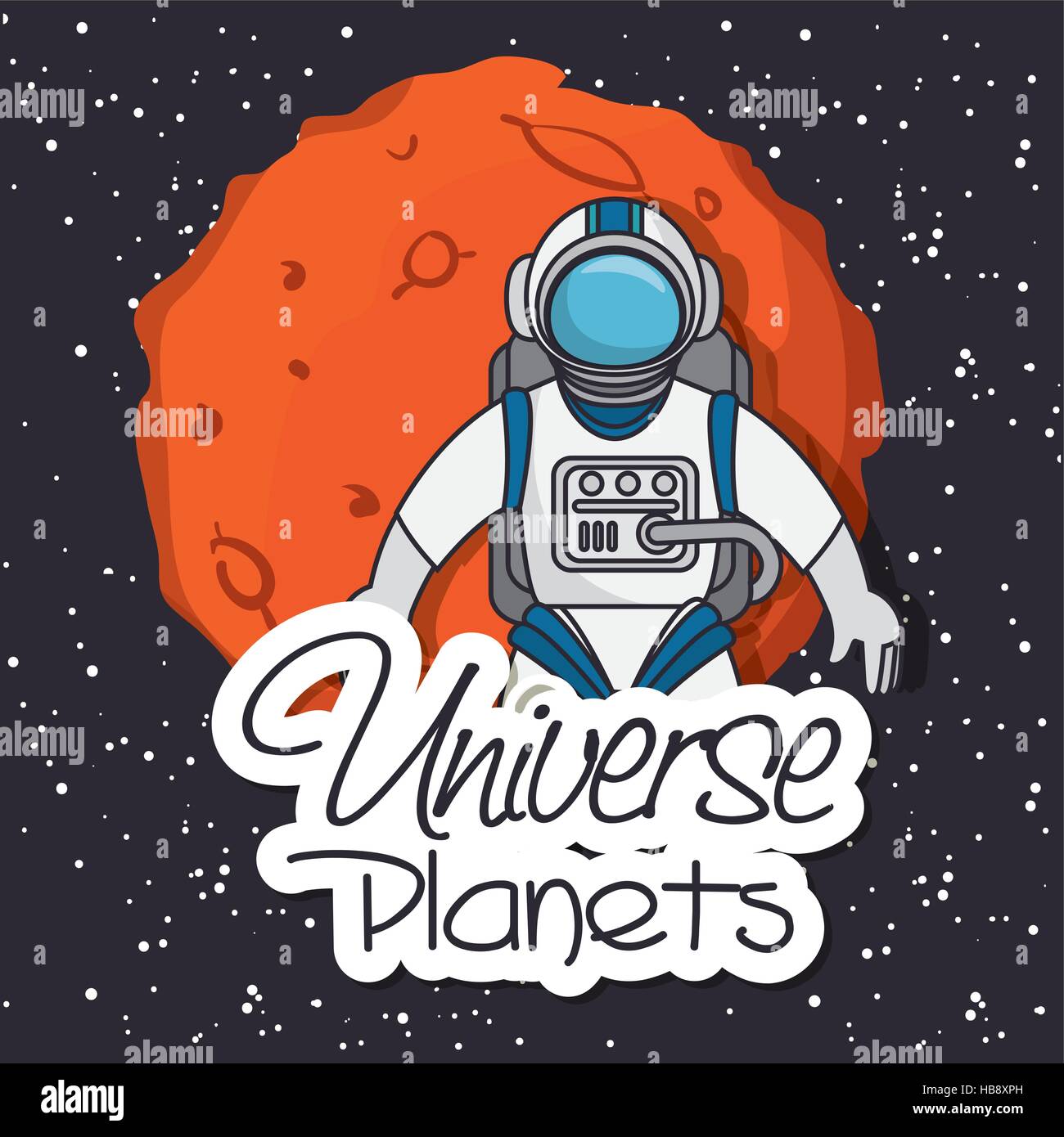 universe planets space concept vector illustration design Stock Vector ...