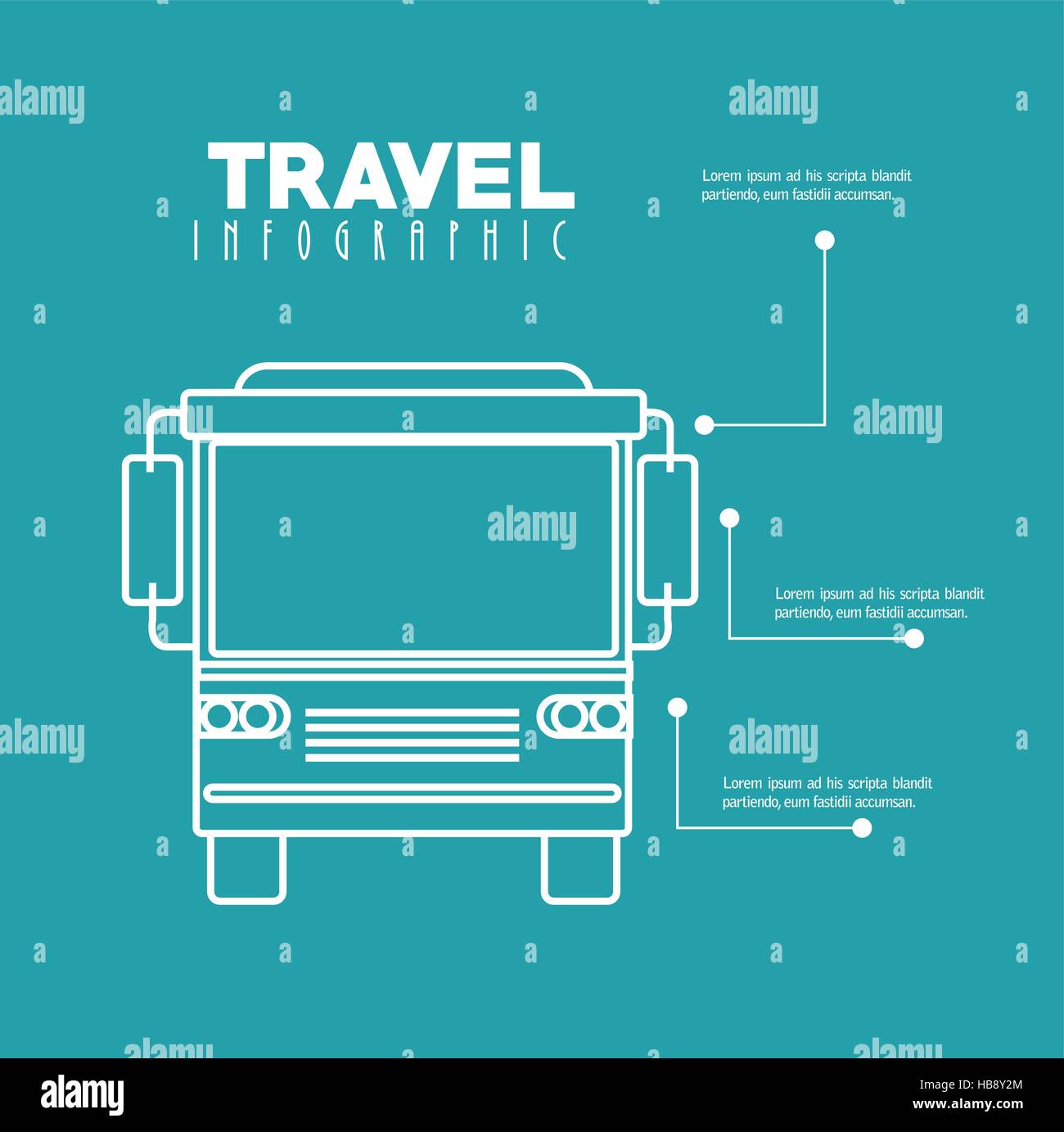 Bus travel infographic icon vector hi-res stock photography and images ...